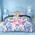 Catabedysis Green Leaf Wreath Bedding,Watercolor Bow Alphabet G Design ...