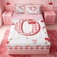 Catabedysis Red Cherry Pattern Zipper Full Size Comforter Sets with ...