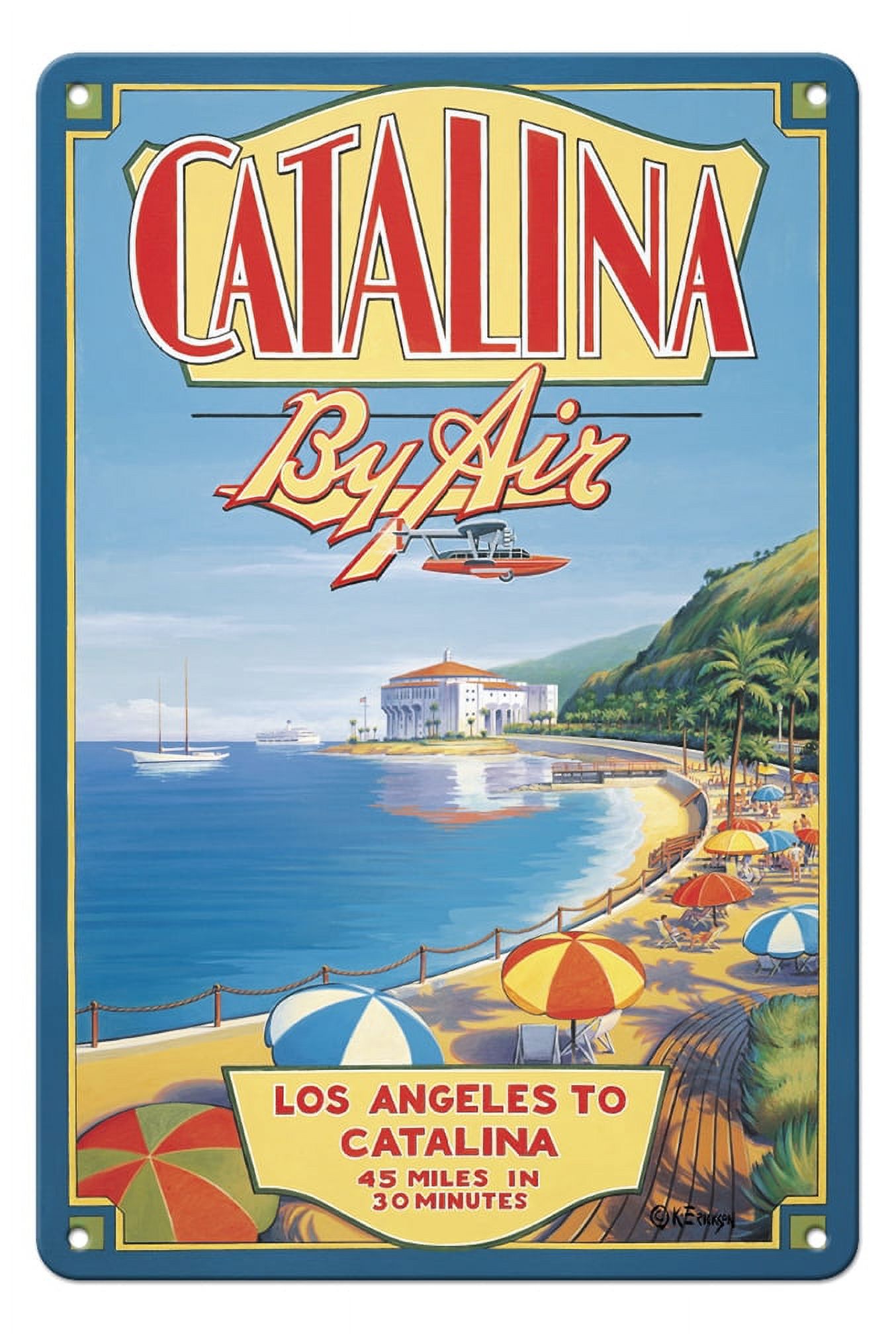 Catalina By Air - Los Angeles to Catalina - Vintage Airline Travel ...