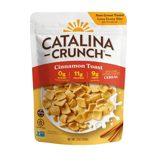 Catalina Crunch Keto Friendly Cereal, Cinnamon Toast, 9 oz (255 g ...