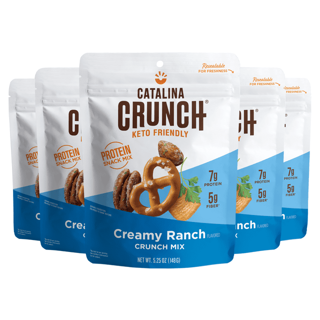 Catalina Crunch Mix Creamy Ranch Protein Snack Mix | Keto Friendly, Low ...