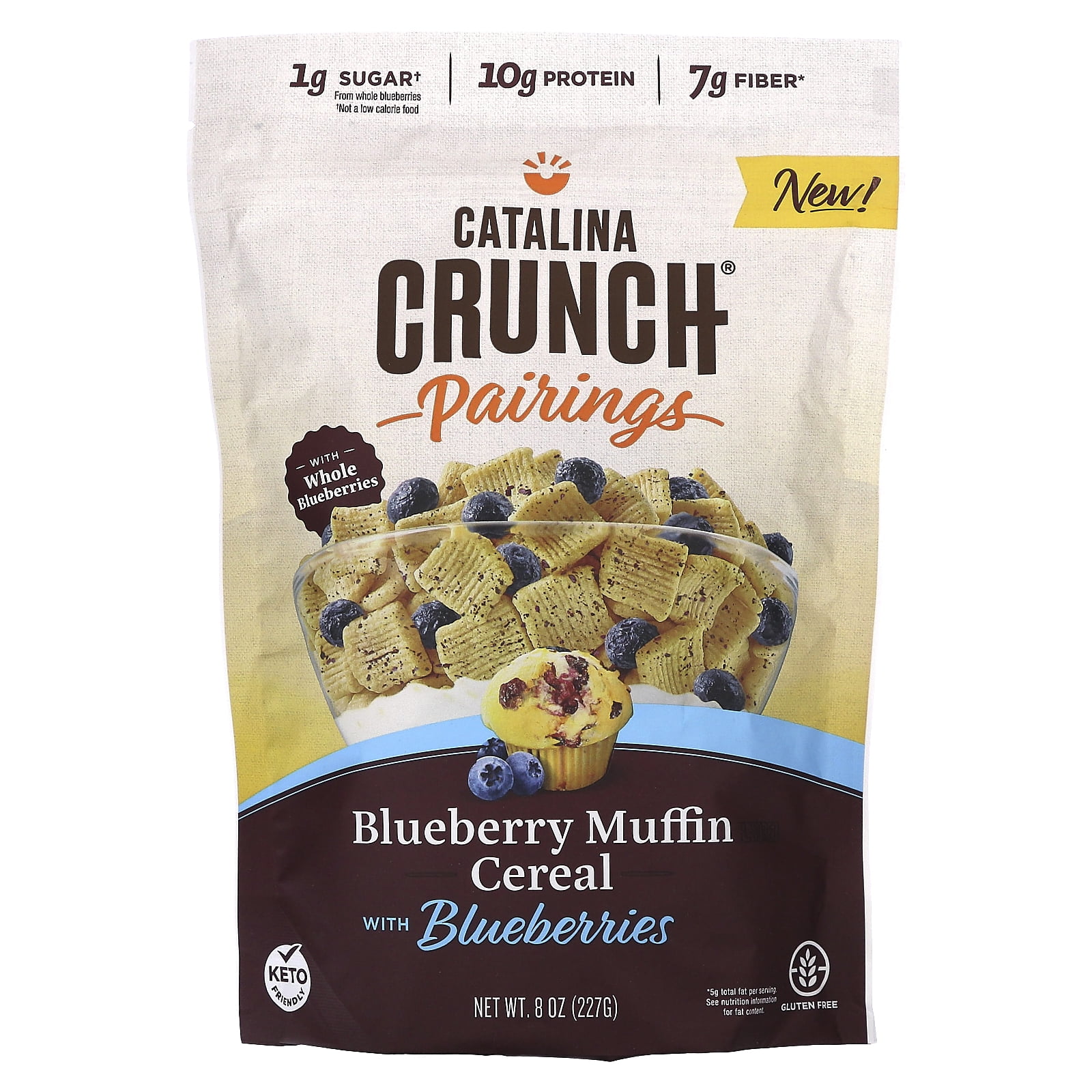 Catalina Crunch Blueberry Muffin Cereal, Keto Friendly, Gluten Free ...
