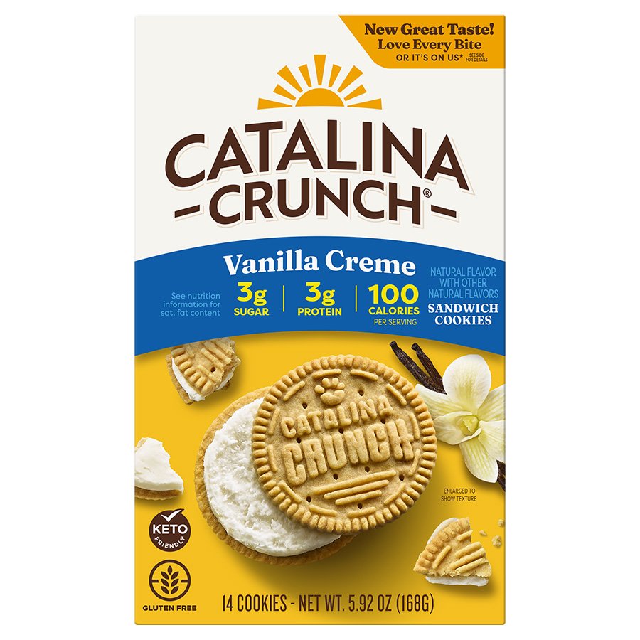 Catalina Crunch Sandwich Cookies - Vanilla Creme - 5.9 oz (Packaging ...