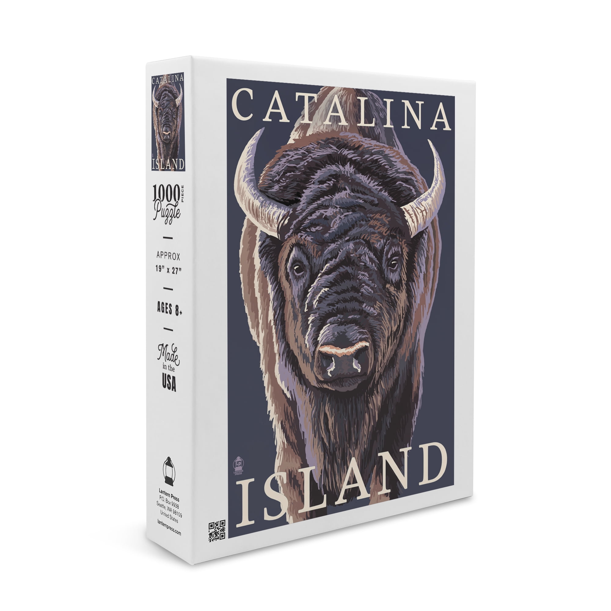 Catalina Island, California, Bison Up Close (1000 Piece Puzzle, Size ...