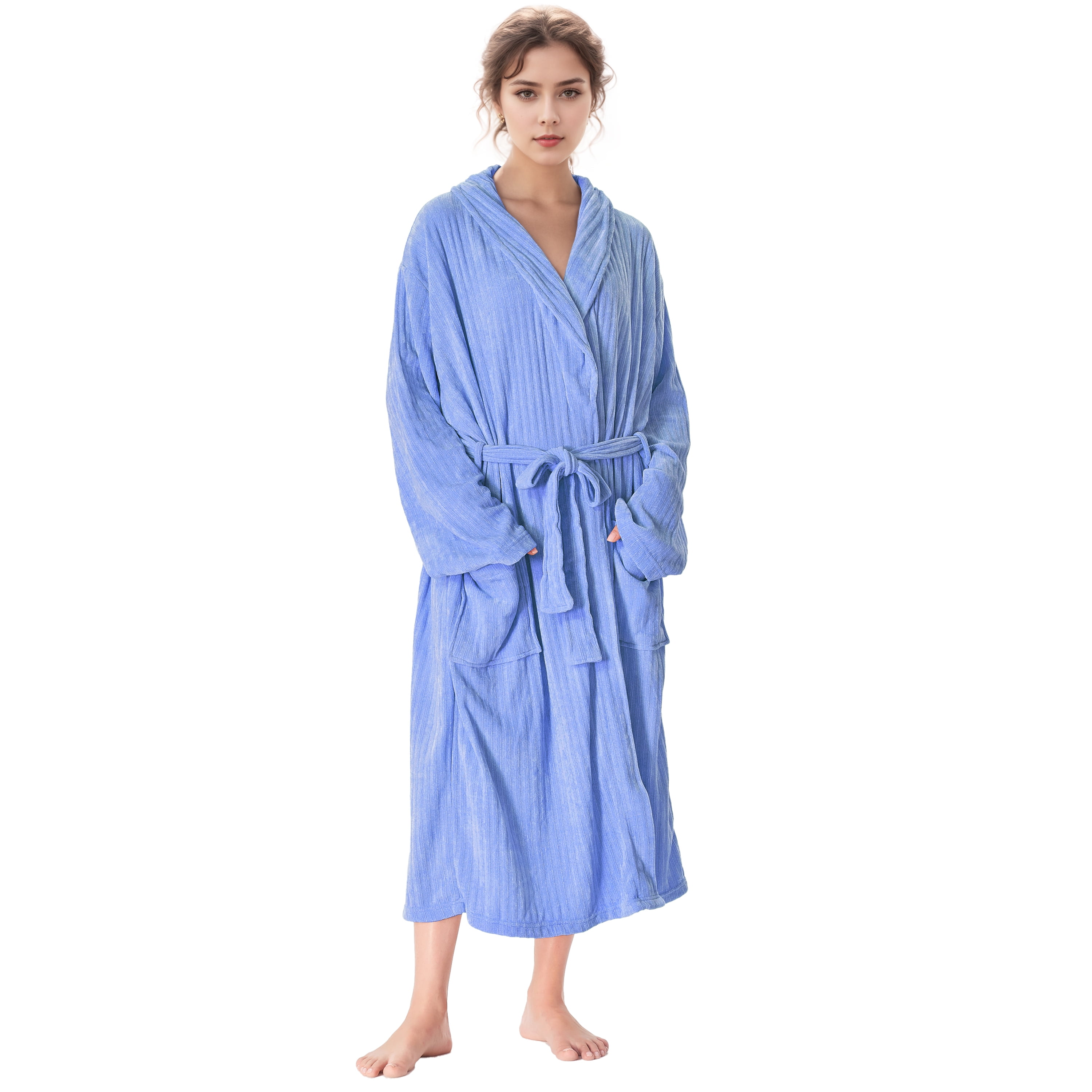 Catalonia Clearance Womens Chenille Fleece Robe , Long Dressing Gown ...