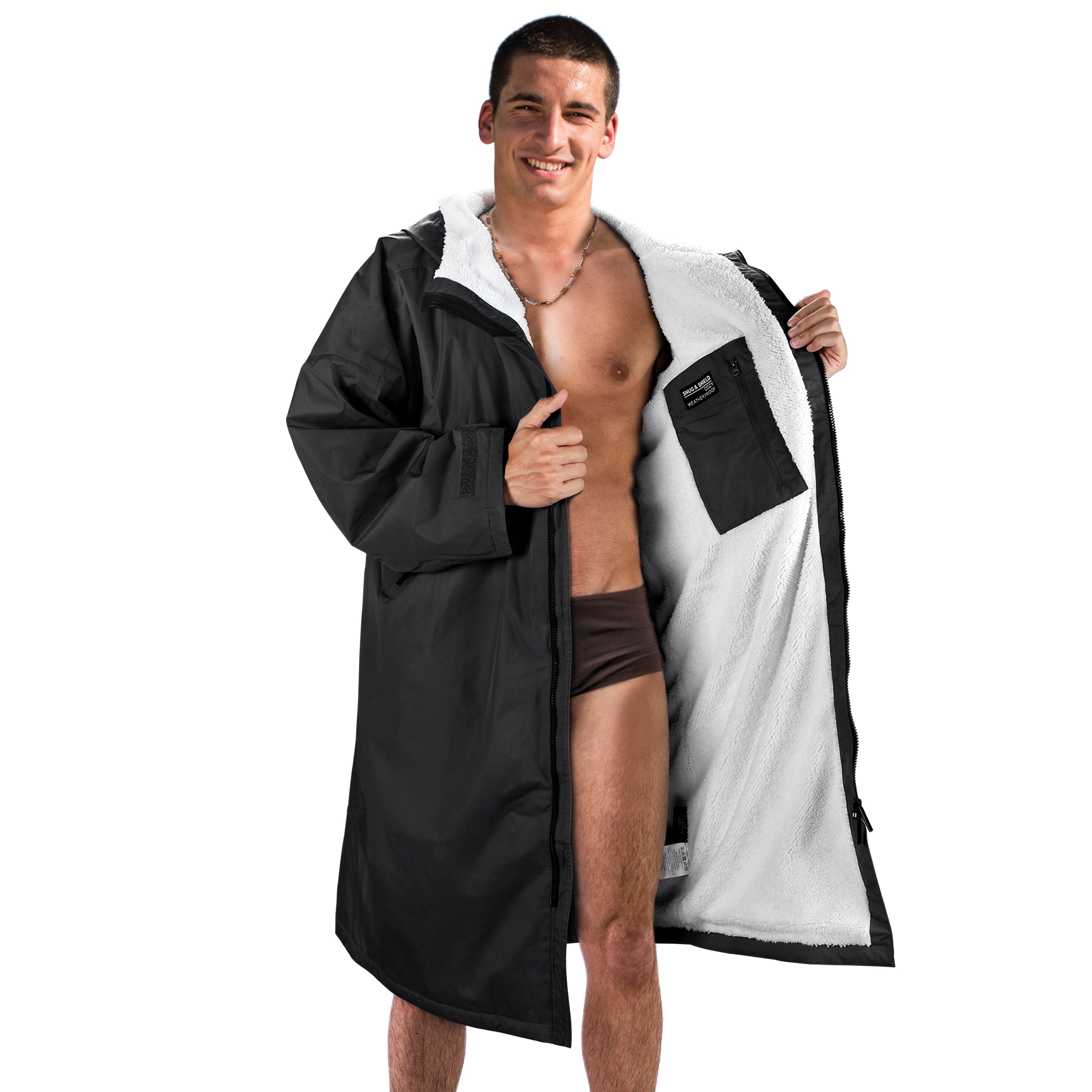 Catalonia Fleece Lining Swim Parka for Men, Women, Kids, Waterproof ...