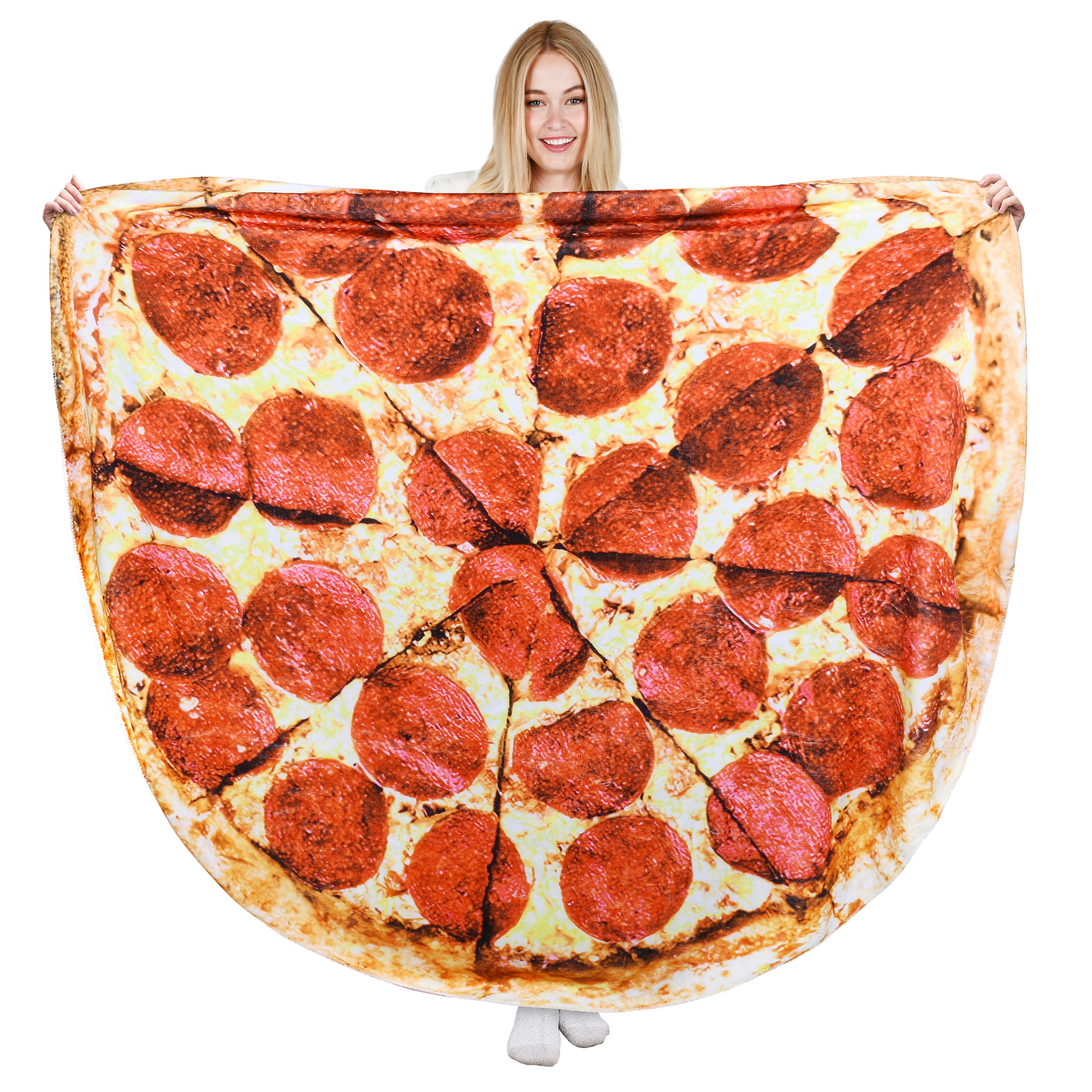 Catalonia Pepperoni Pizzas Blanket, Fun Flannel Food Throw Blanket 59 ...