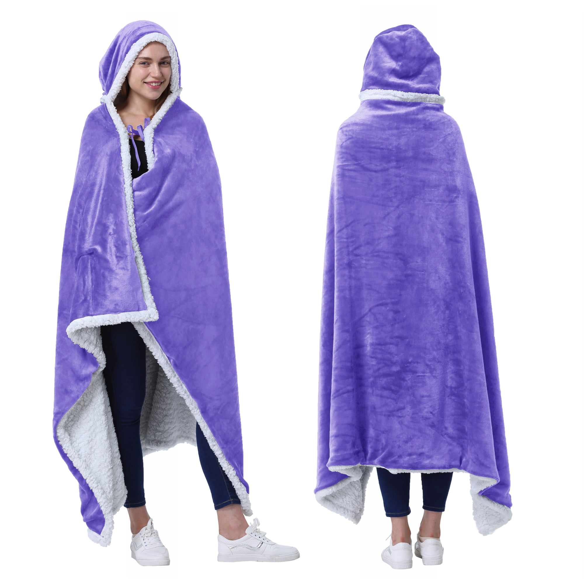 Catalonia Wearable TV Blanket with Sleeves Arms Warm Micro Plush Sherpa ...