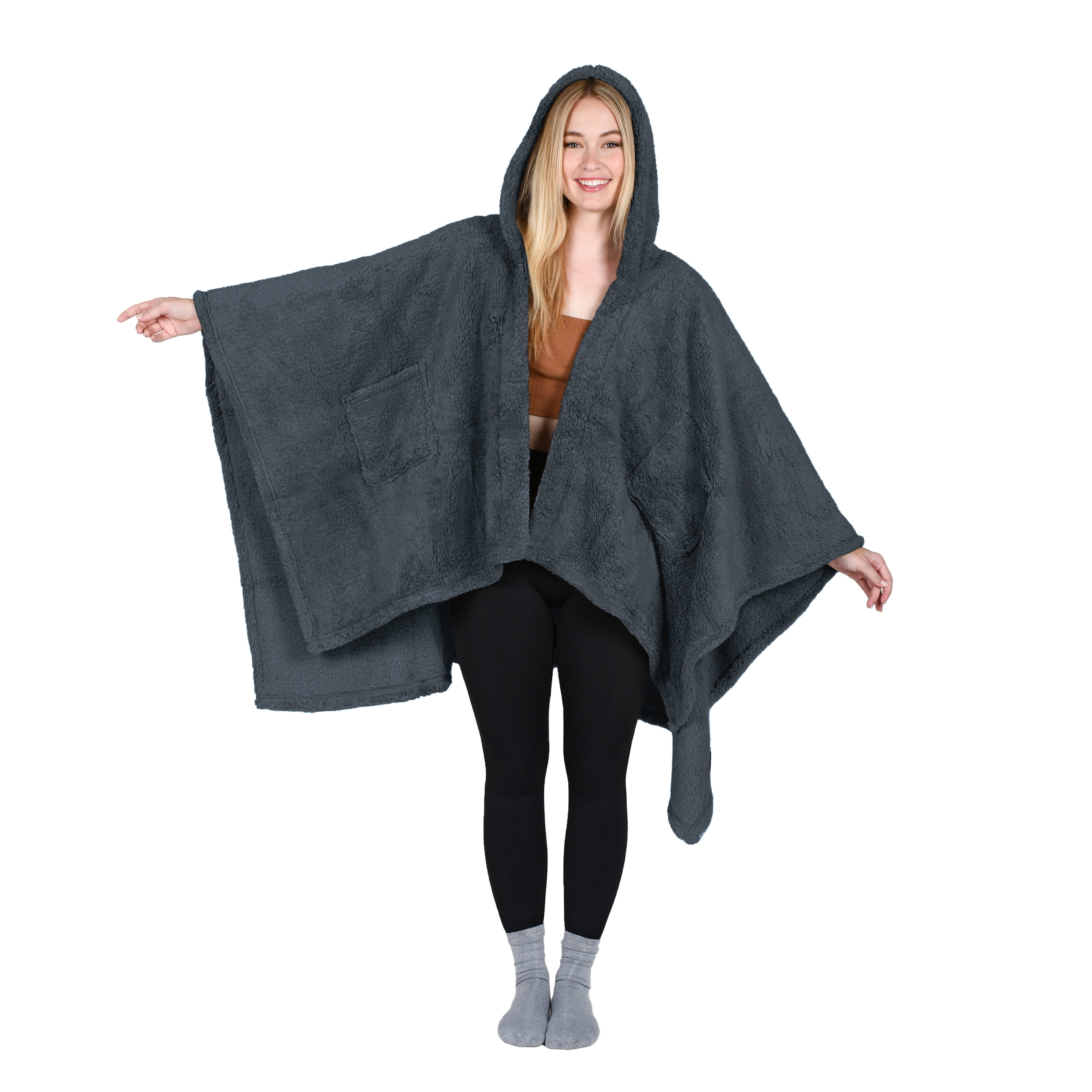 Catalonia Women's Scarf Shawls, Hooded Wearable Blanket Cloak Coat ...
