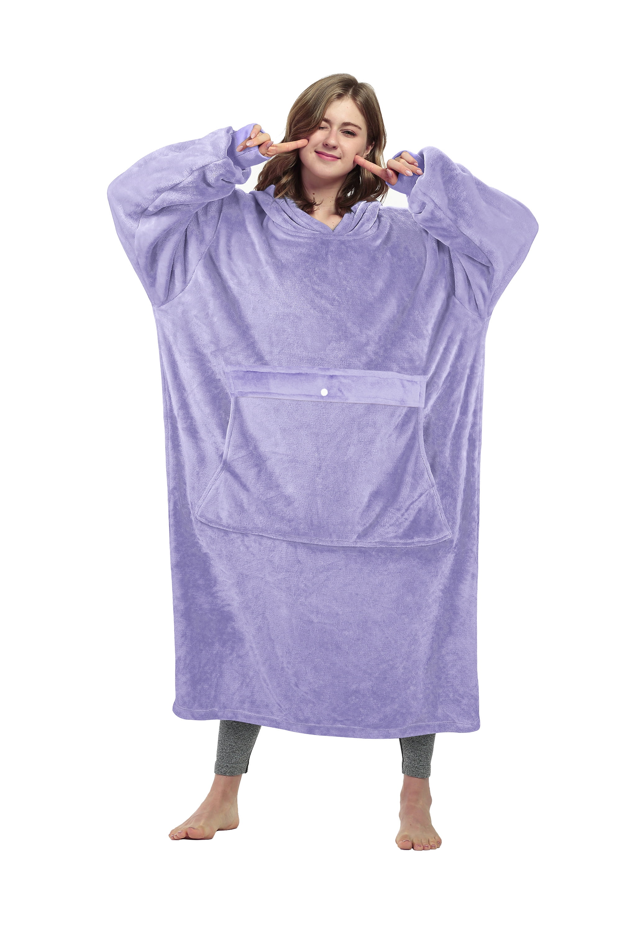 Catalonia Womens' Full Body Blanket Hoodie Sweatshirt, Extra Long ...