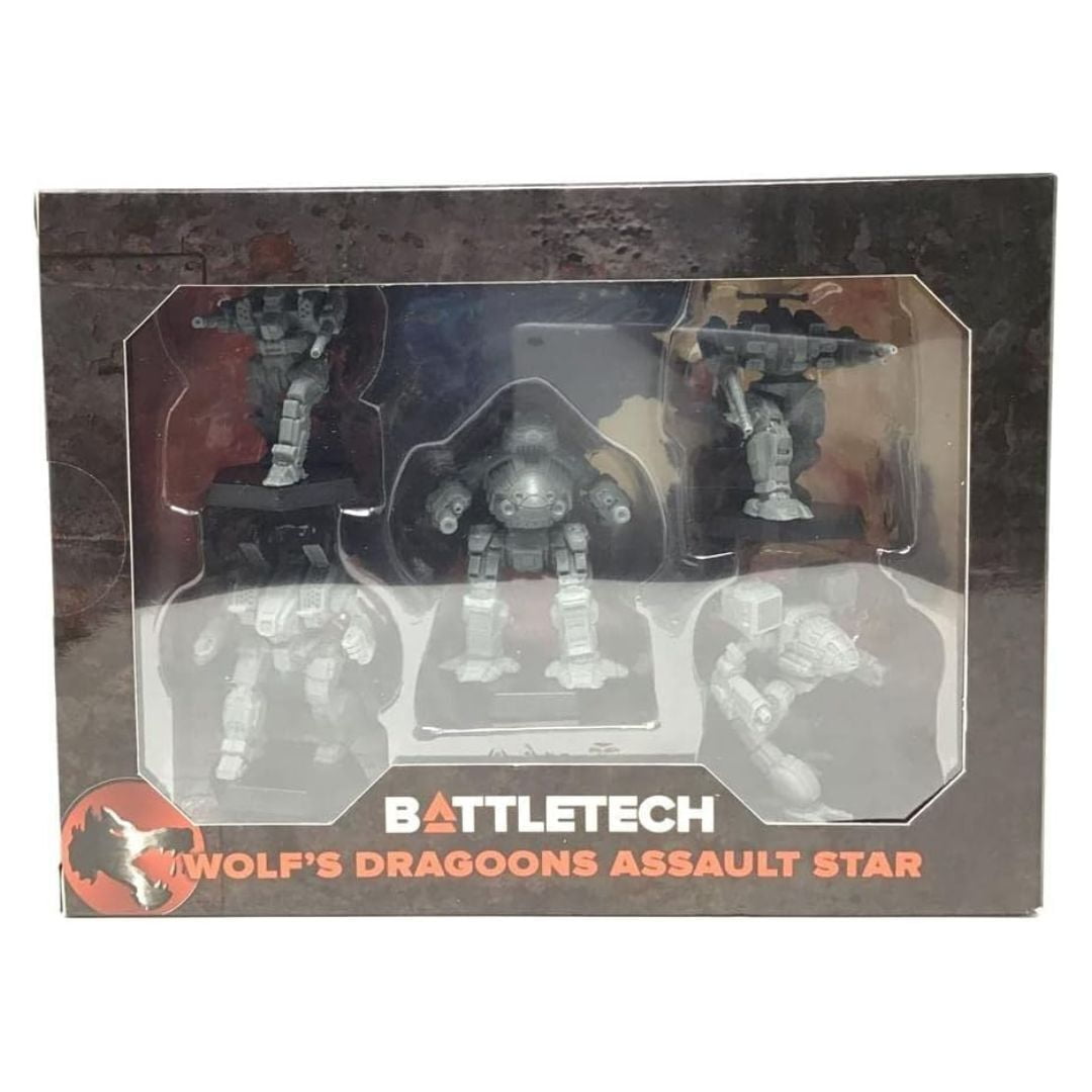 Catalyst BattleTech Wolf's Dragoons Assault Star Miniature Force Pack ...