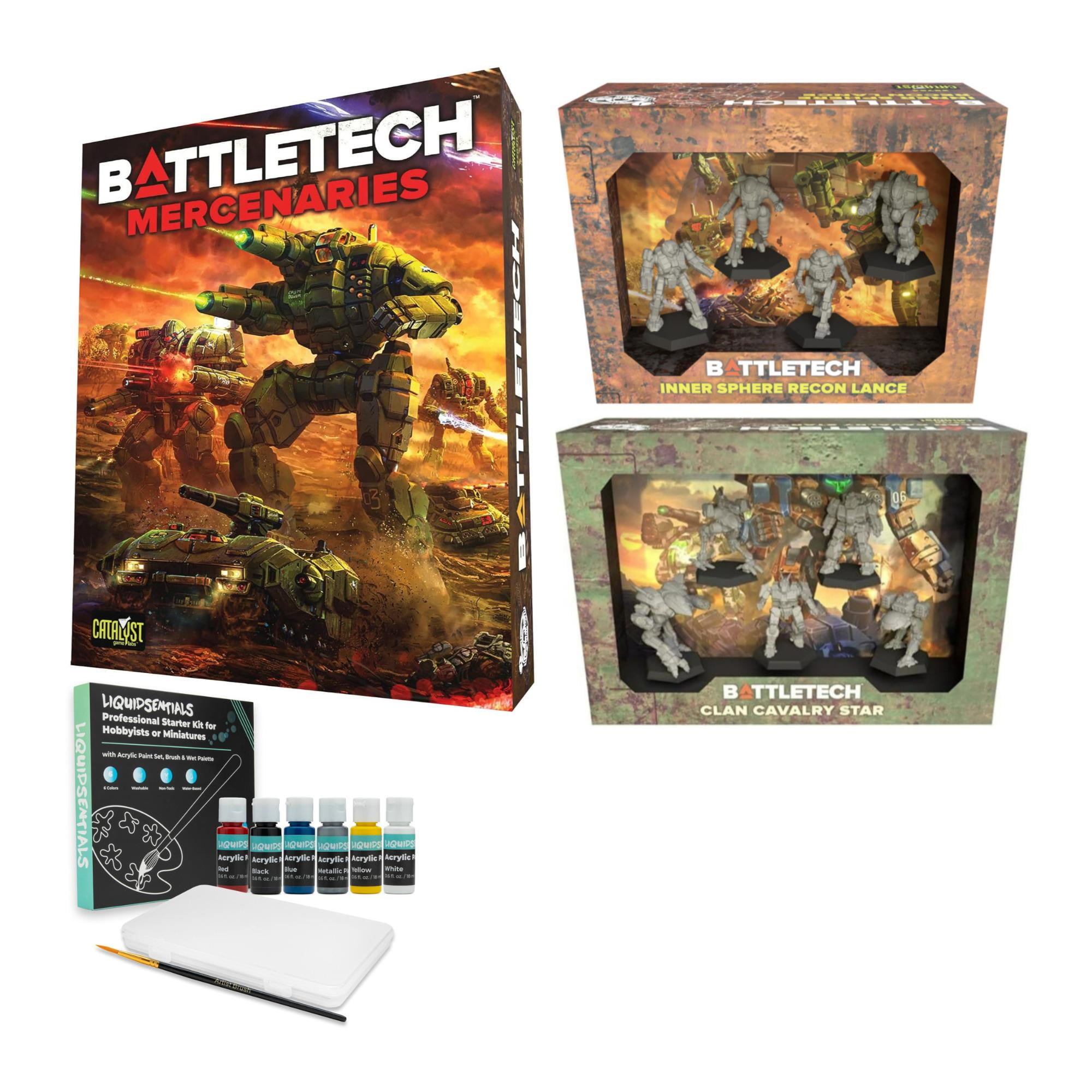 Catalyst Game Labs BattleTech Standard Edition Mercenaries Box Set ...