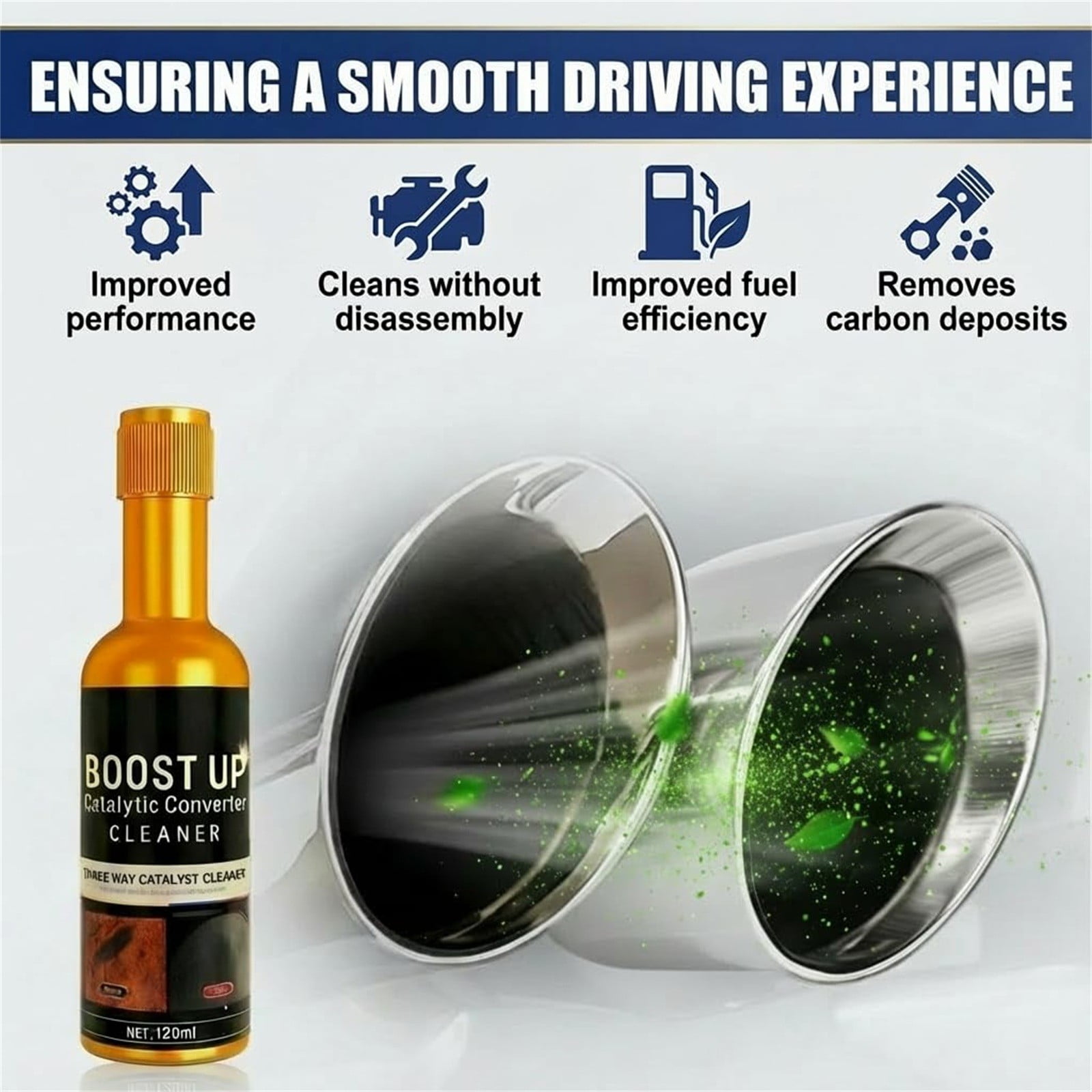 Catalytic Converter Cleaner 120ml | Reduces Carbon Buildup | Exhaust ...