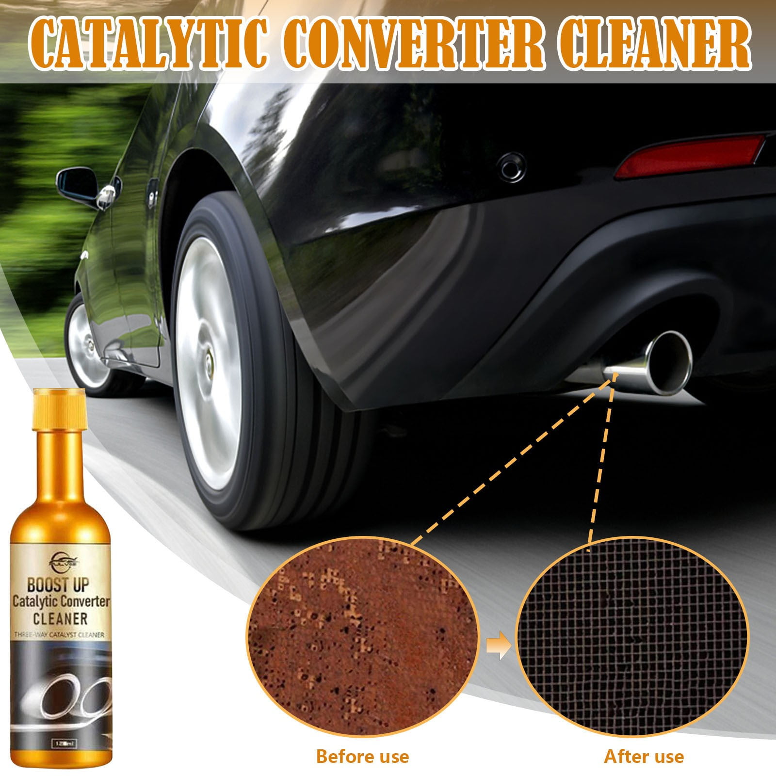 Catalytic Converter Cleaner, Auto Parts Engine Cleaner 120 ml, Fuel and ...