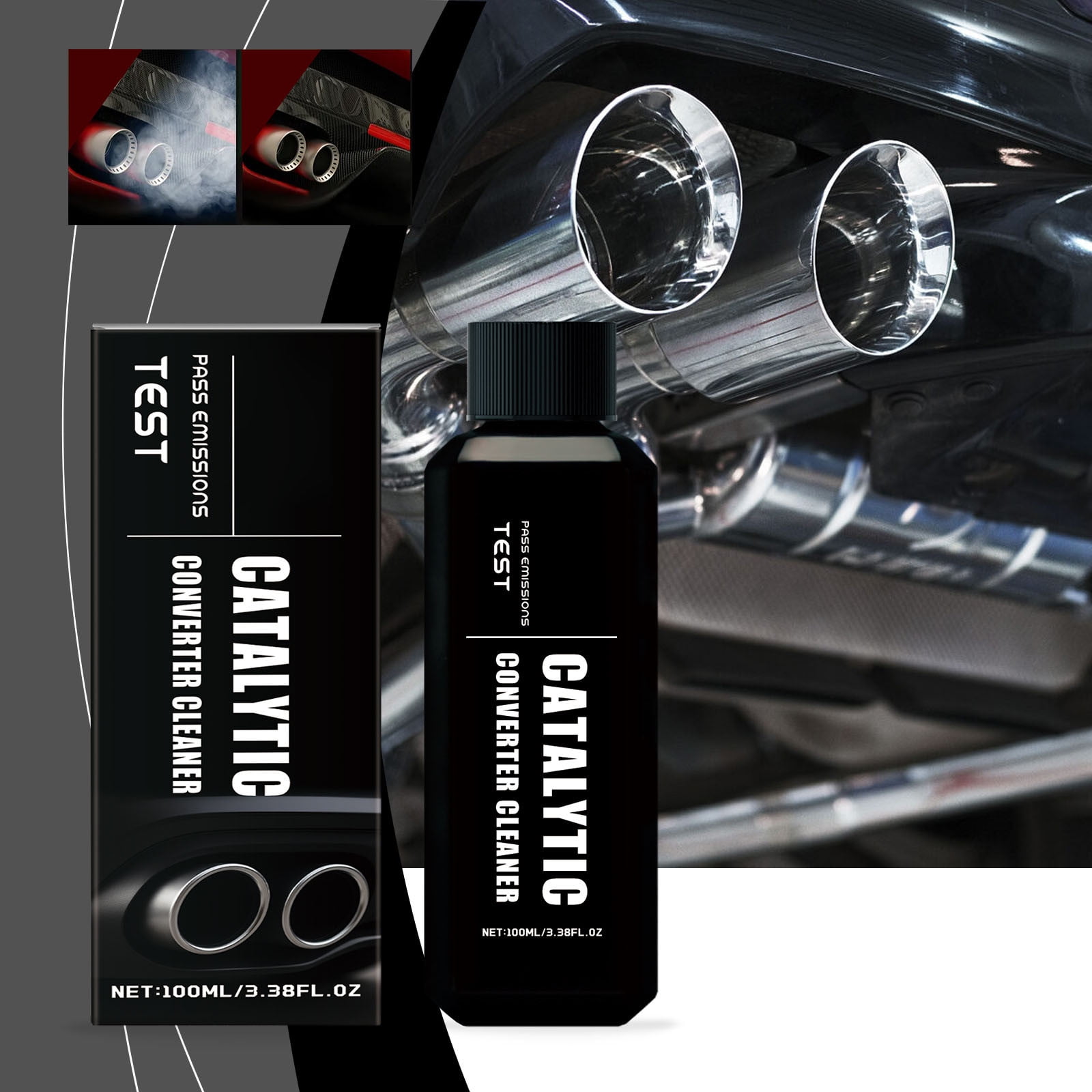 Catalytic Converter Cleaner, Exhaust System Pipe Carbon Removal Cleaner ...