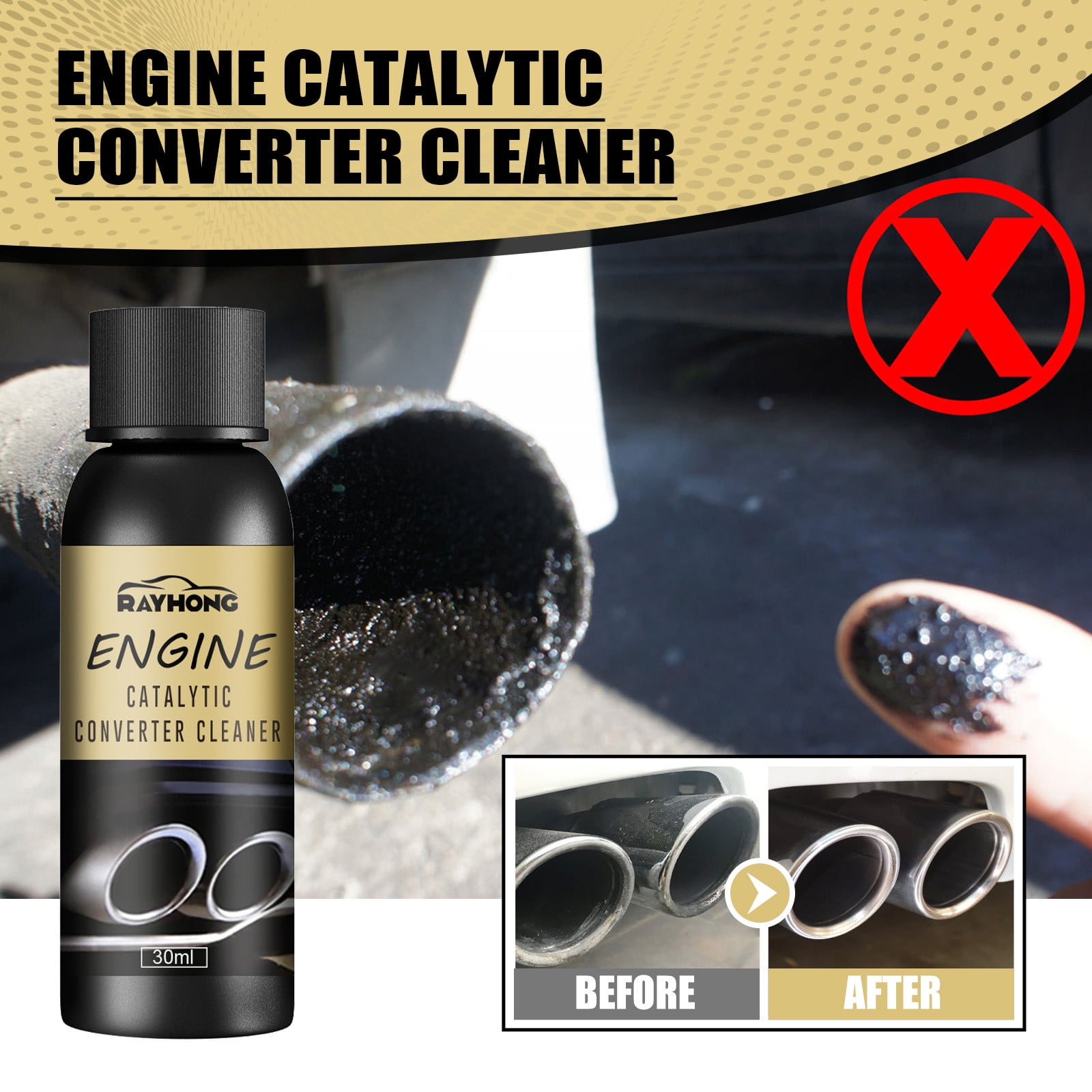 Catalytic Converter Cleaner for Car Engine Cleaner Powerful Booster ...