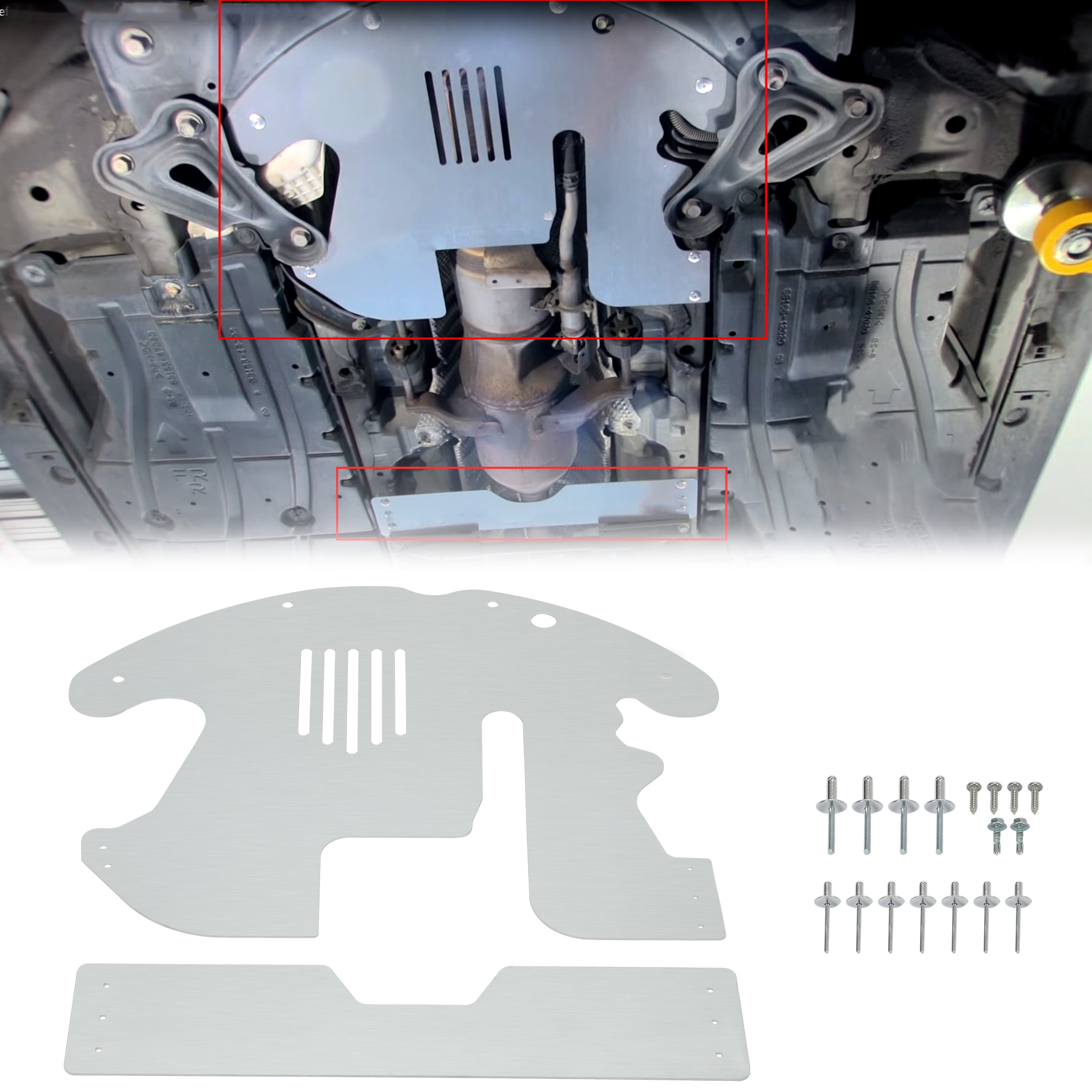 Catalytic Converter Protection Shield Cover Guard Protector Aluminium ...