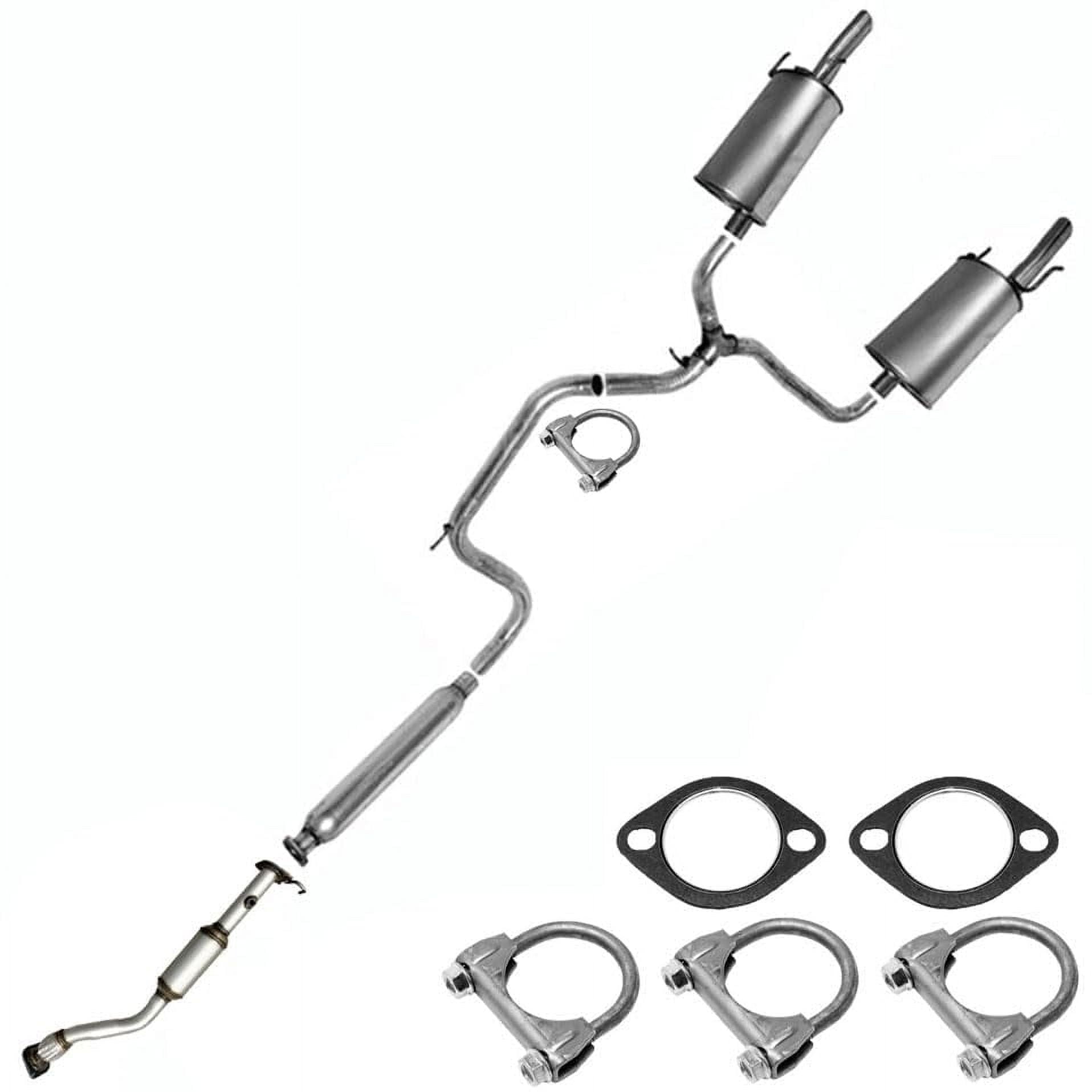 Catalytic Resonator mufflers Exhaust system kit compatible with 2005 ...