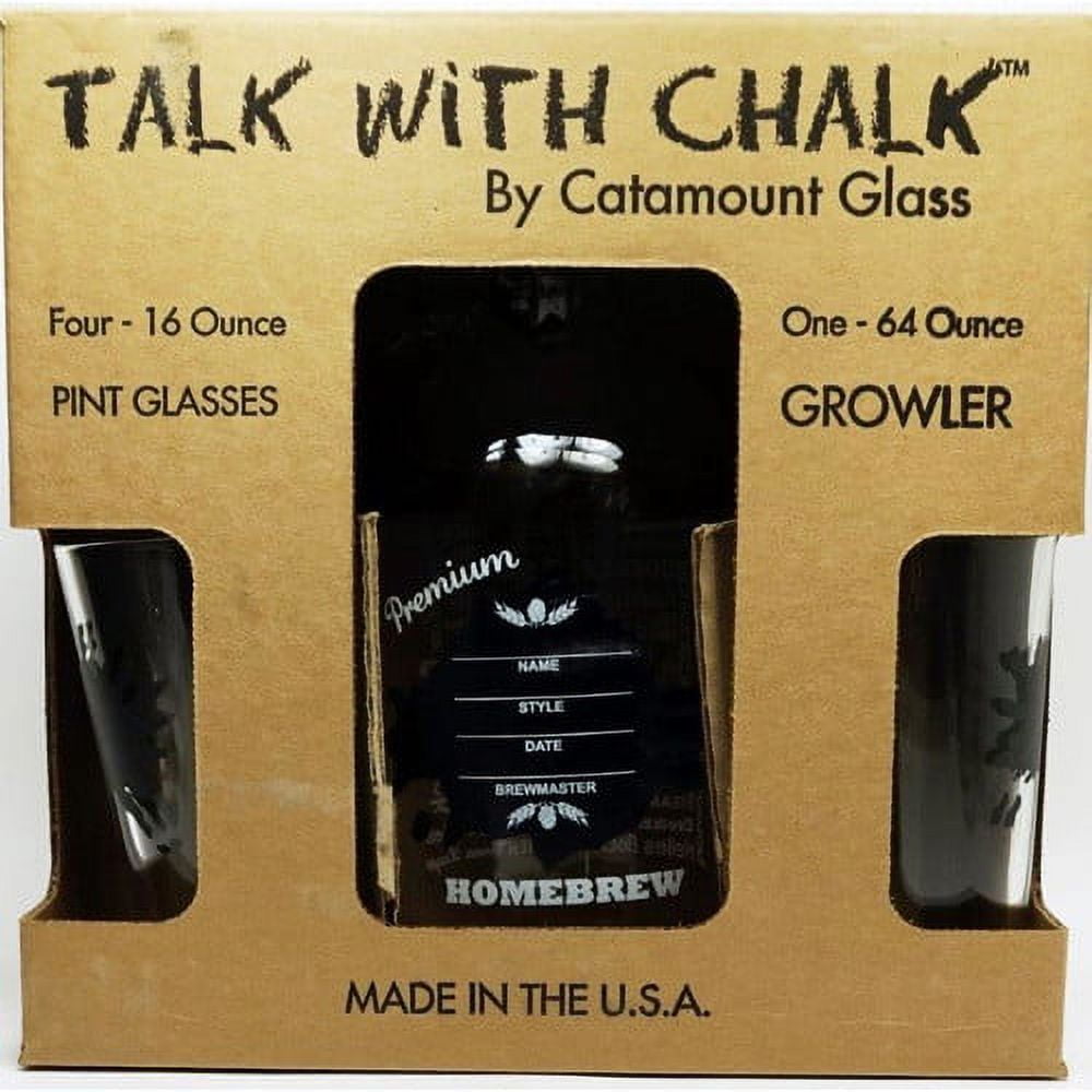 Catamount Glass Ink Blot Chalkboard Decorative Bottle Set - Walmart.com