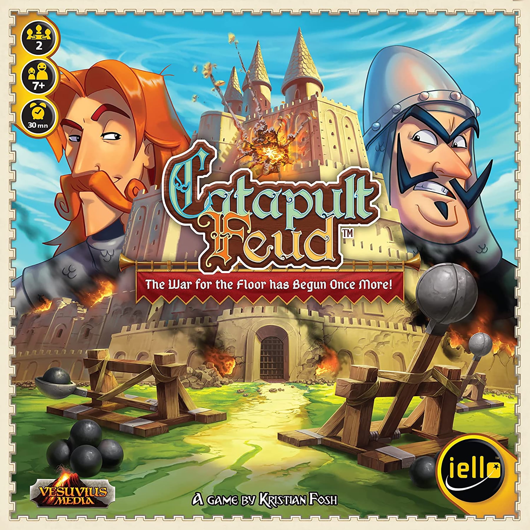 Catapult Feud - Strategy Dexterity Board Game, by Vesuvius Media ...