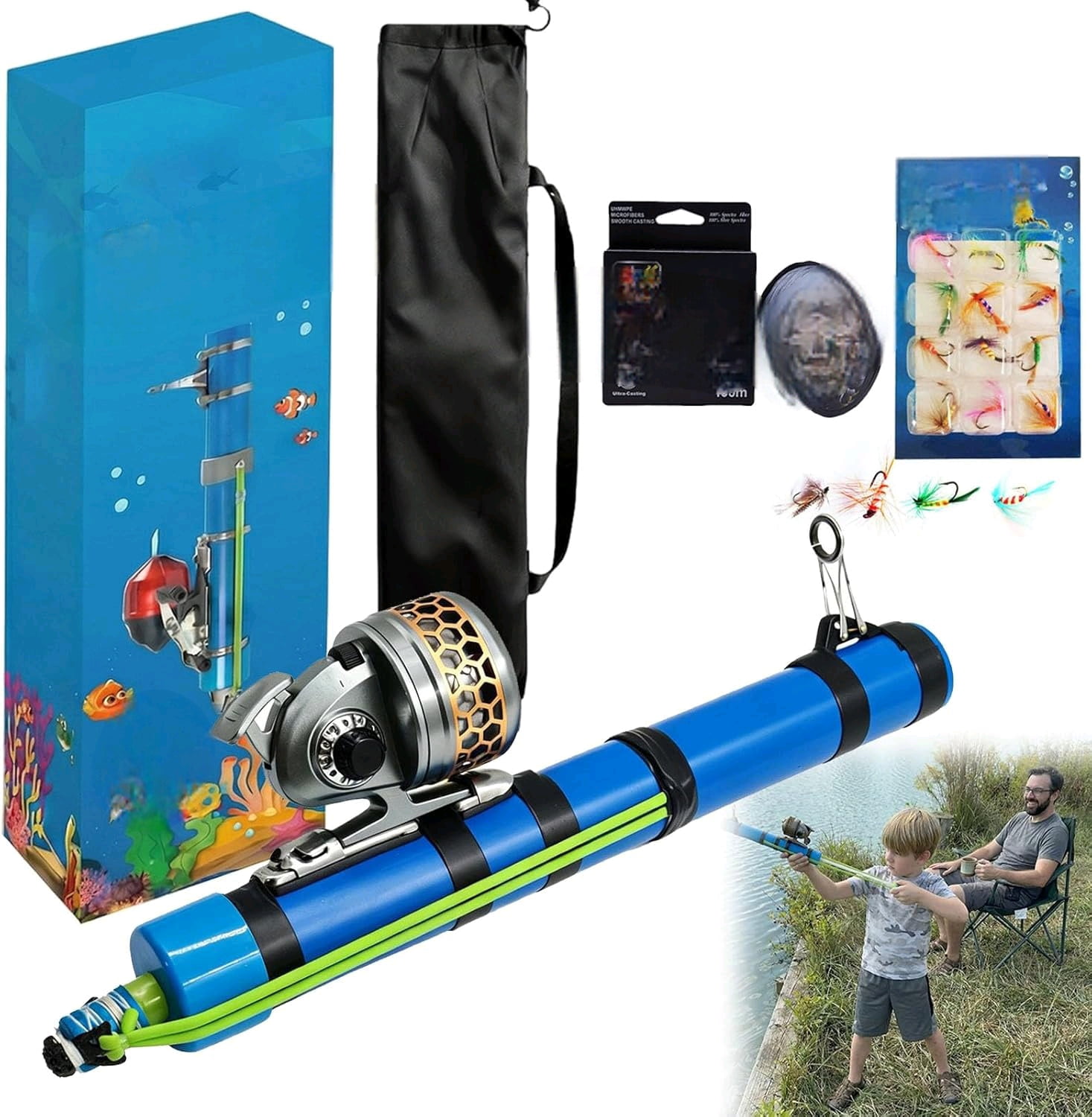 Catapult Fishing Rod + Reel Kit, 2026 Professional Fly Fishing Rod ...