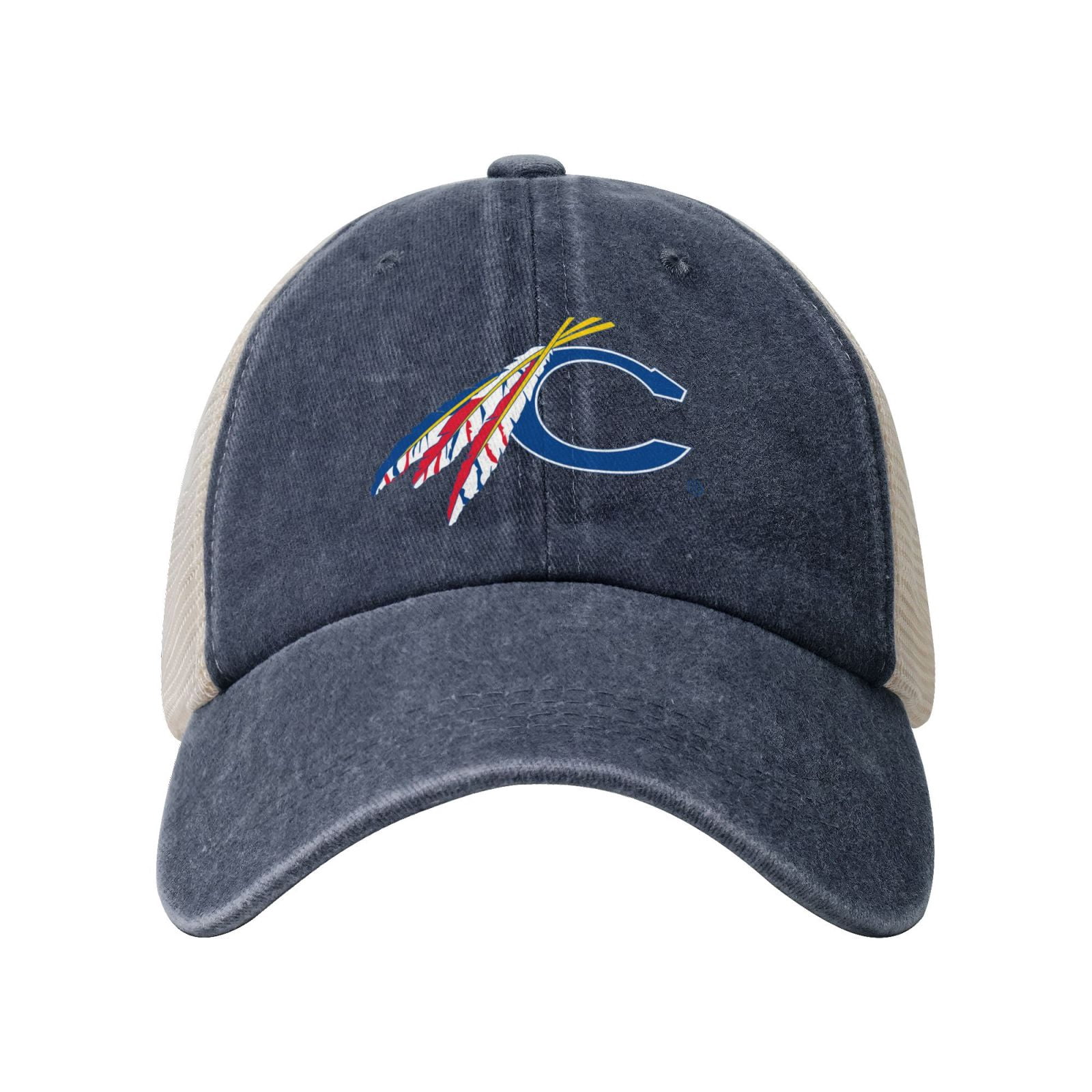 Catawba College Hat Adjustable Athletic Vintage Washed Distressed Mesh ...