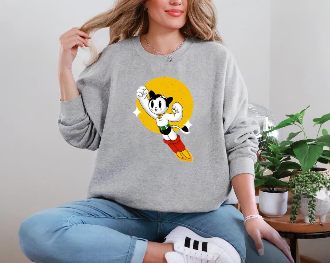 Catboy Style Sweatshirt with Neko Boy Cool Manga-Inspired Vibe, for men ...