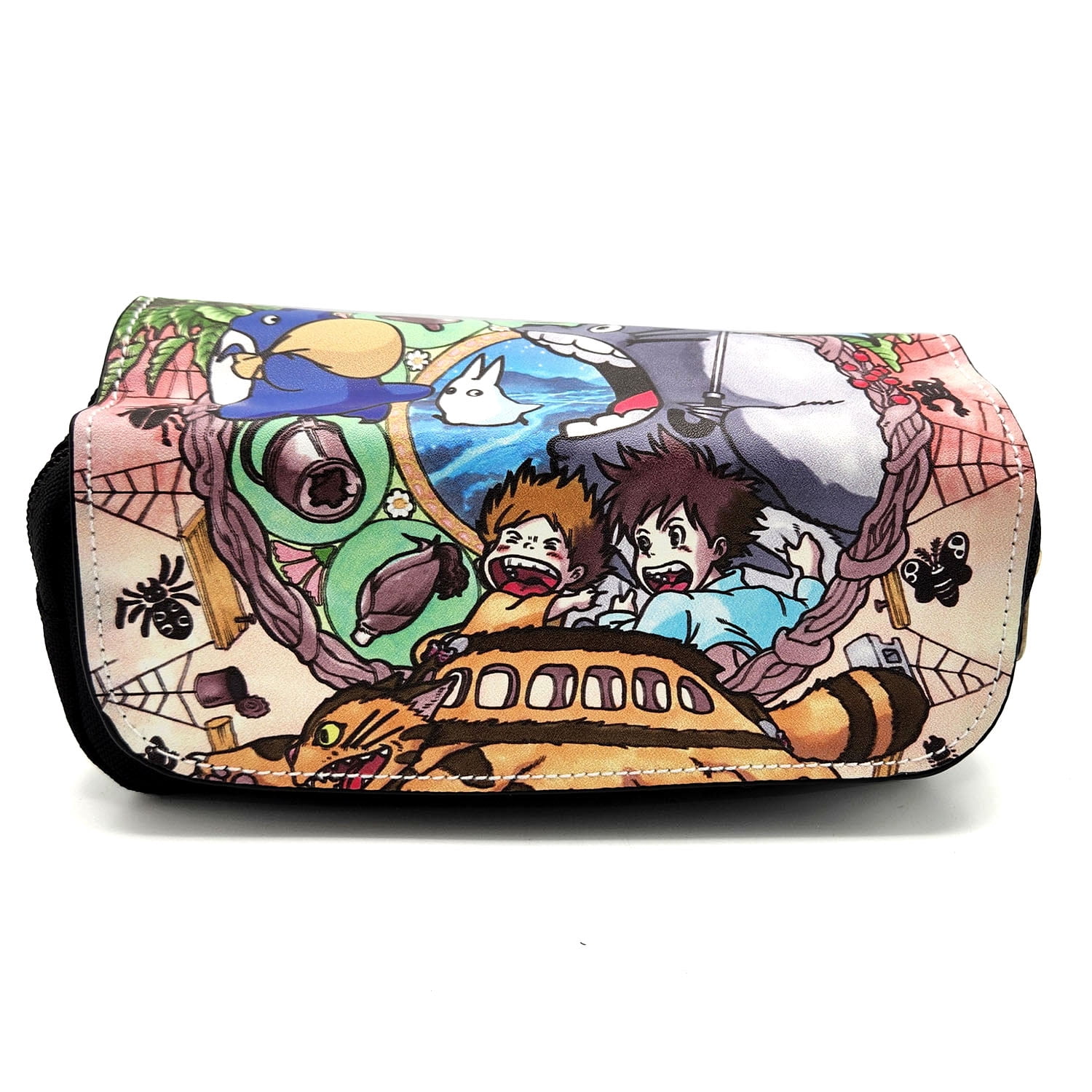 Catbus Moving - My Neighbor Totoro 7x4" Clutch Pencil Bag - Walmart.com