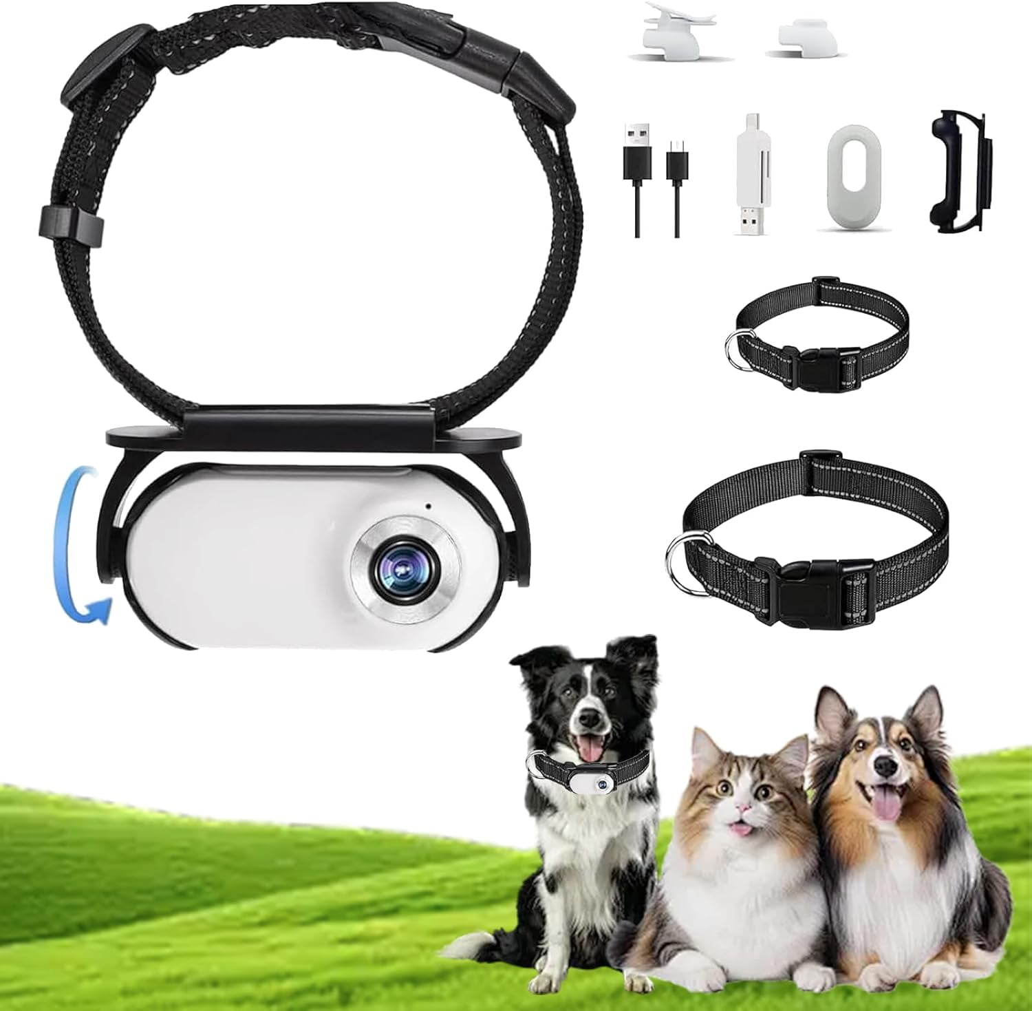 Catcam Pro, Cat Cam Pro, Cat Camera Collar, 1080p HD Waterproof ...