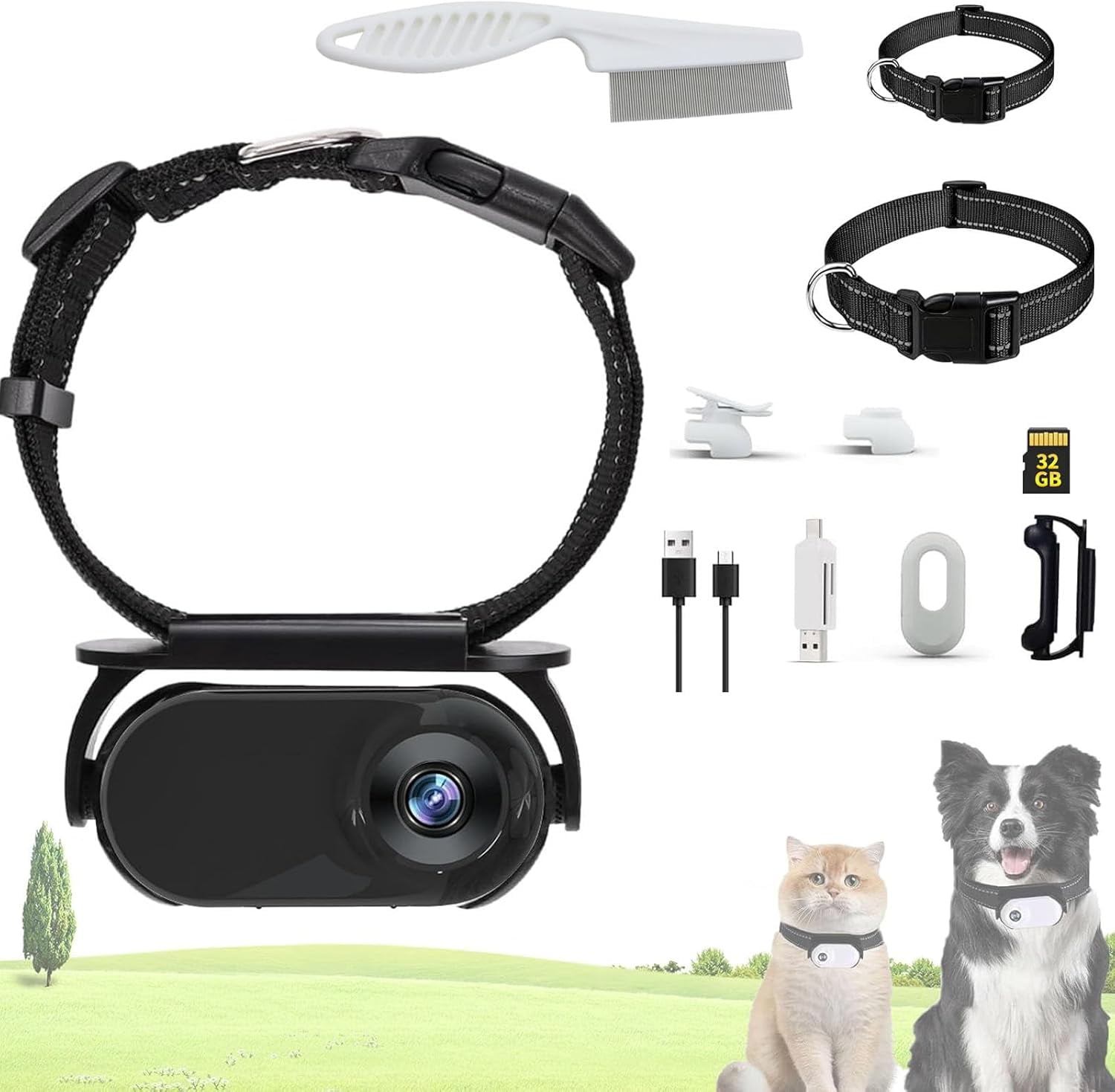 Catcam Pro, Cat Camera Pro, Cat Camera Collar, HD 1080p Wireless Mini ...