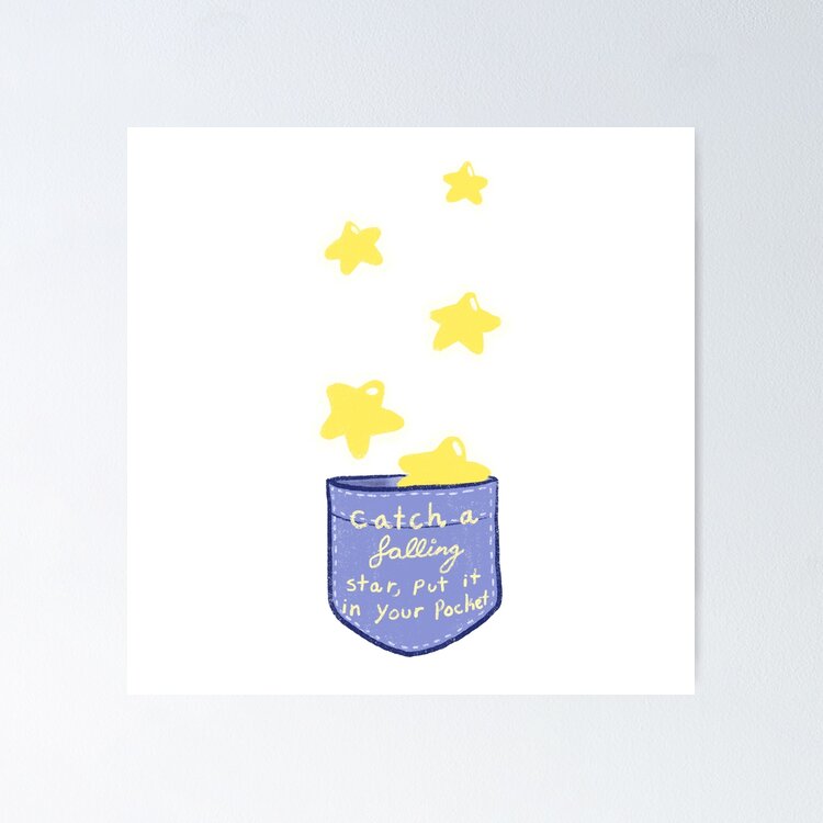 Catch A Falling Star Poster, UNFRAMED-12x18 - Walmart.com