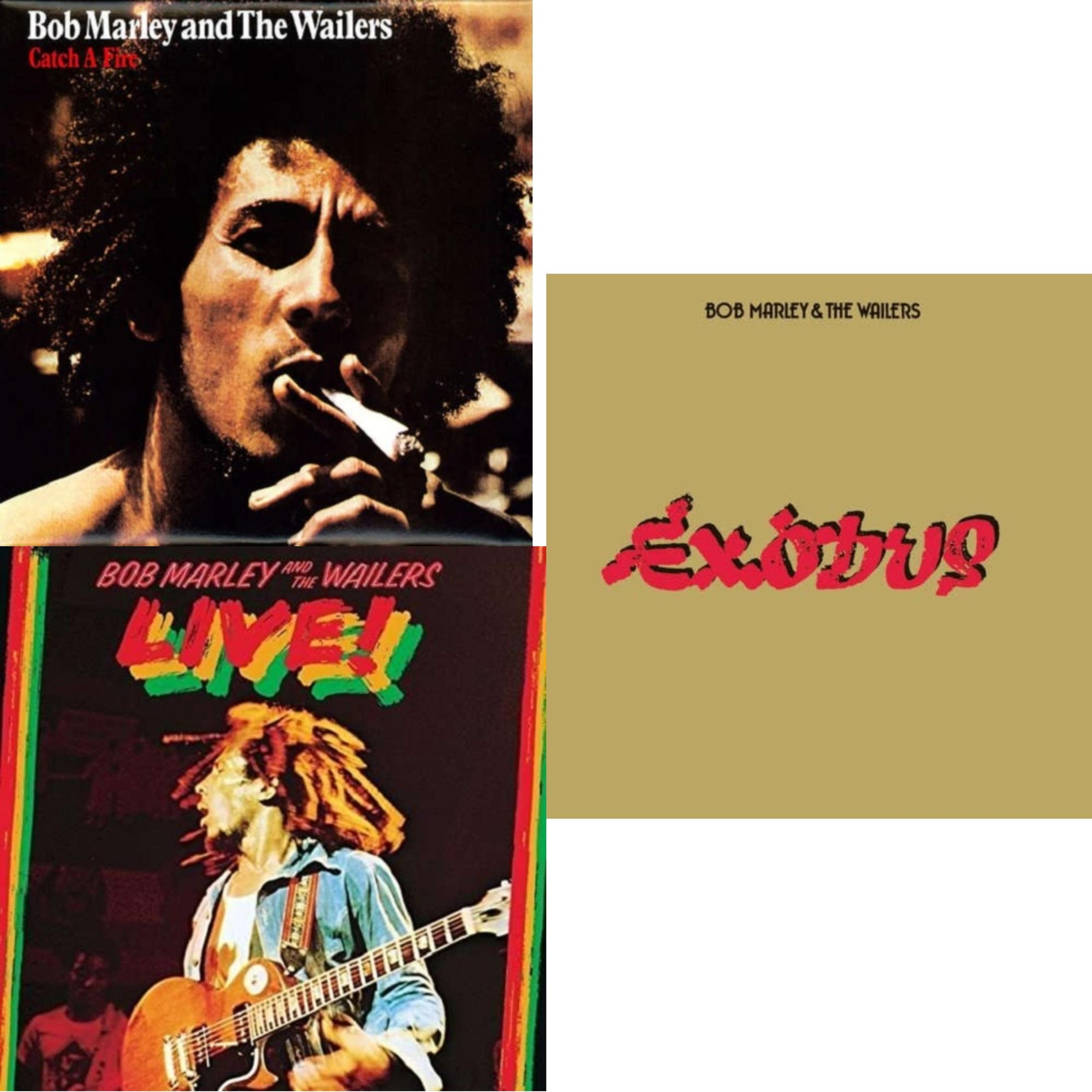 Catch A Fire & Live (180G) & Exodus [LP Vinyl Bundle] - Walmart.com