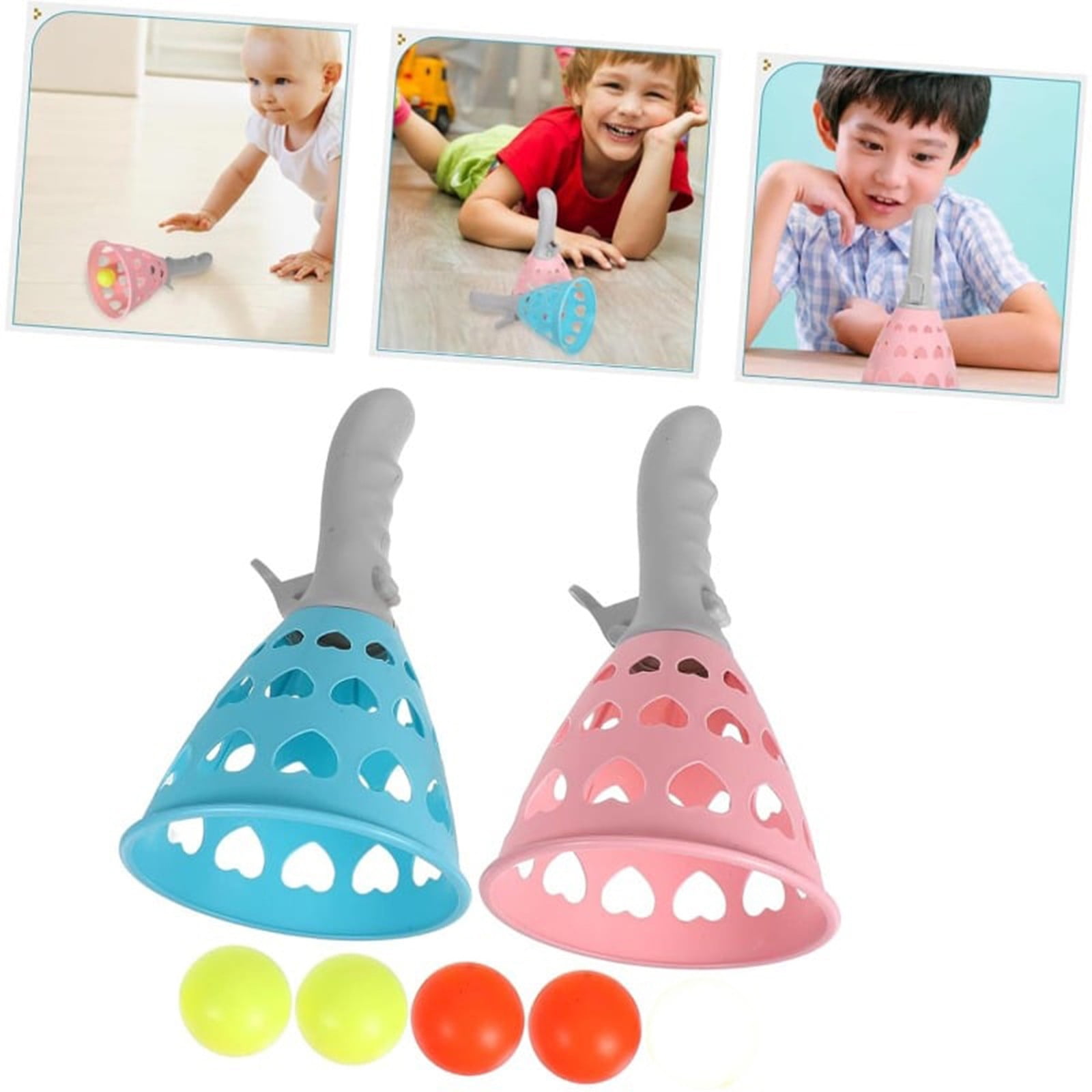 Catch Ball Game Set with Launchers and Balls Outdoor Indoor Activity ...