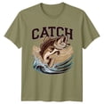 Catch Bass Fishing Mens T-Shirt Angling Hobby Tee - Walmart.com