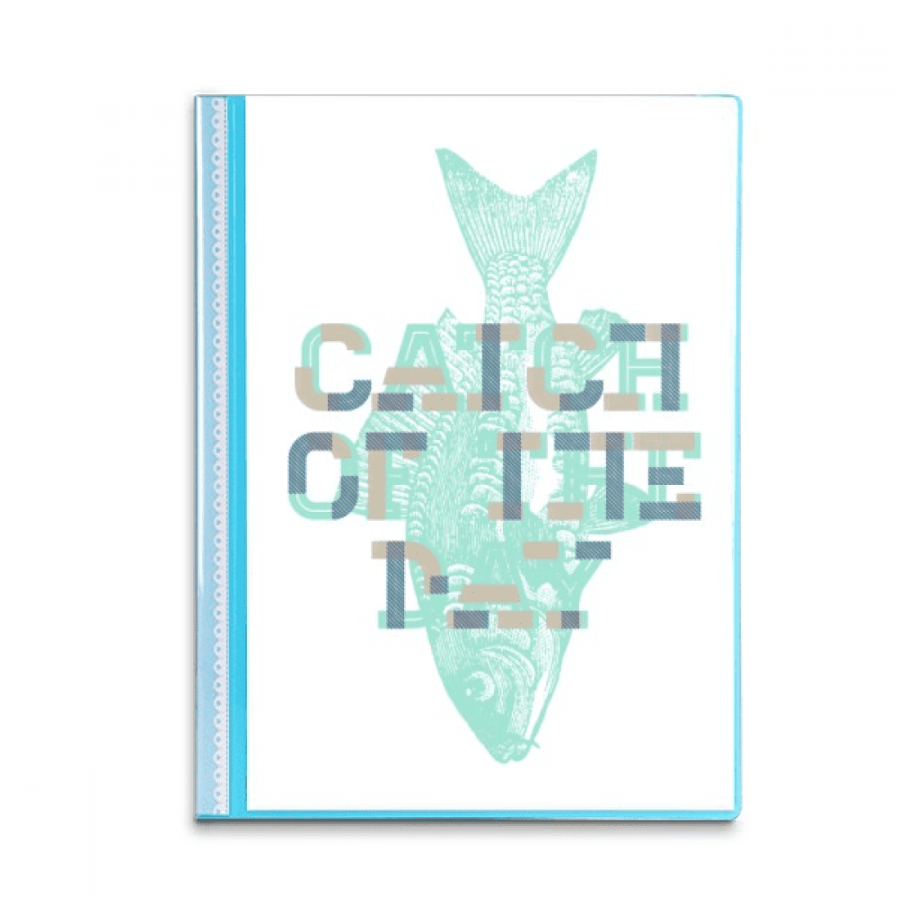 Catch Blue Fish Art Deco Fashion Book Sheet Protectors Portfolio Binder ...