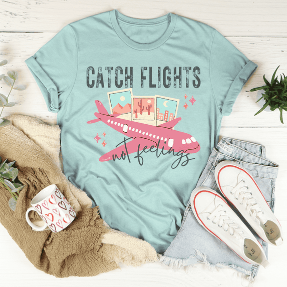 Catch Flights Retro Tee Peachy Sunday T-Shirt - Walmart.com