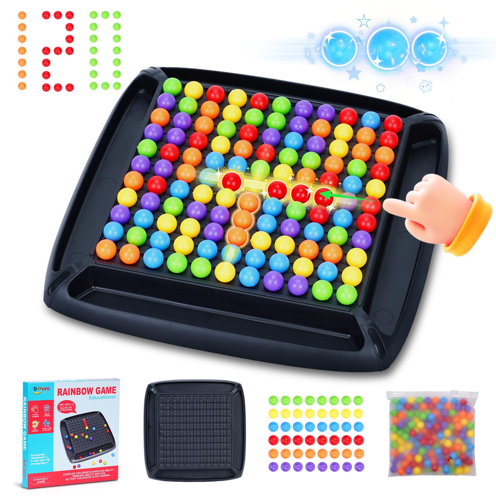 Gencokok 120PCS Intellectual Chessboard MMF7 - Dual Duel, Strategy ...