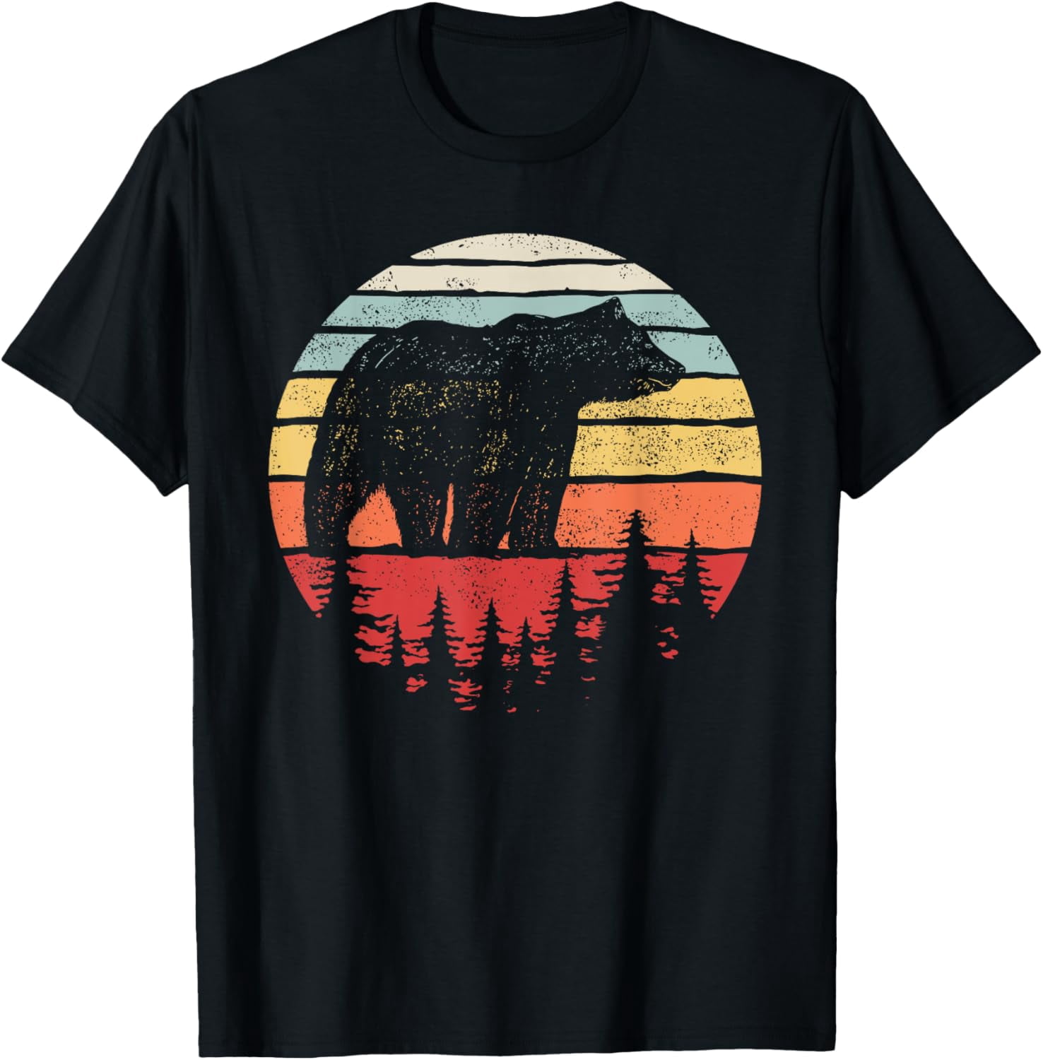 Catch Some Rays Vintage Retro Grizzly Bear T-Shirt - Walmart.com