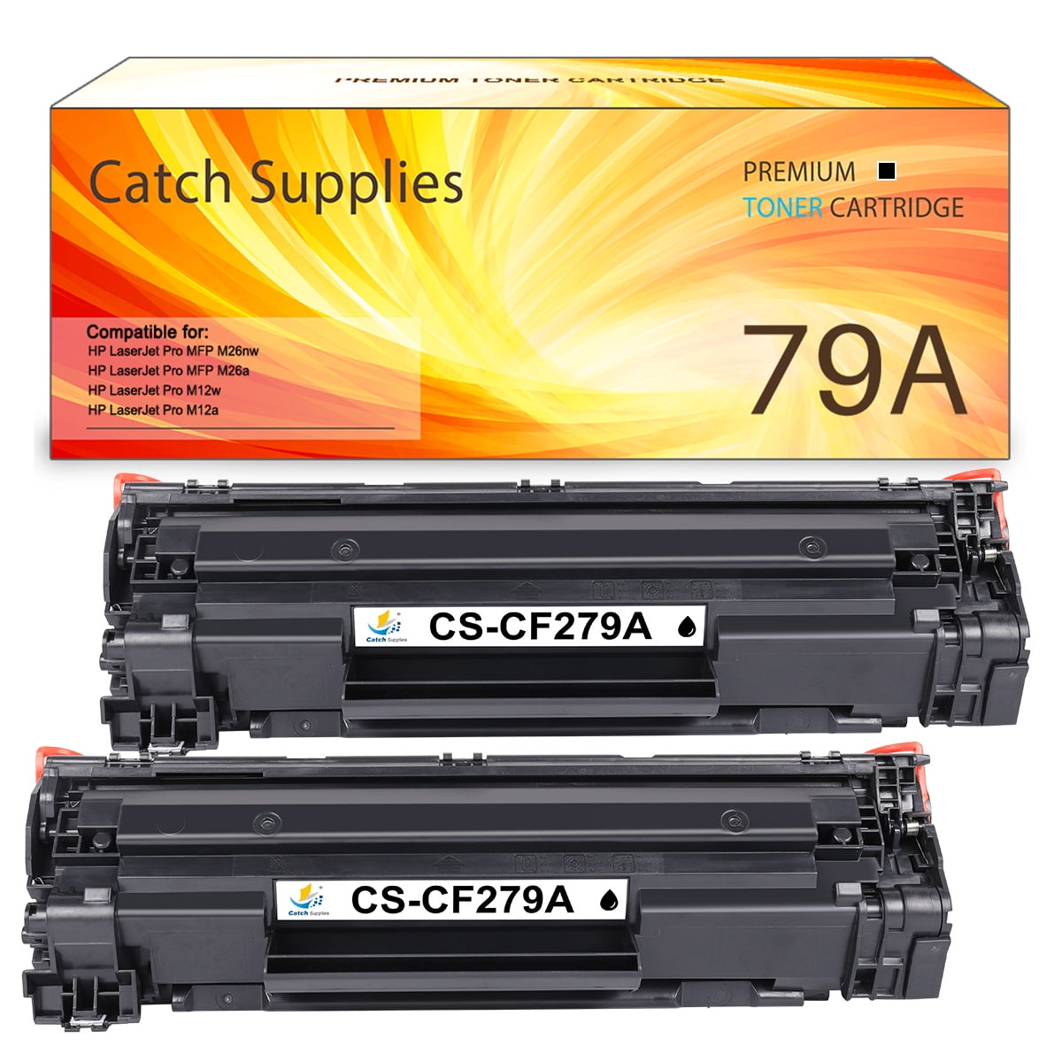 Catch Supplies 2-Pack Compatible for HP 79A toner CF279A Work with Pro ...
