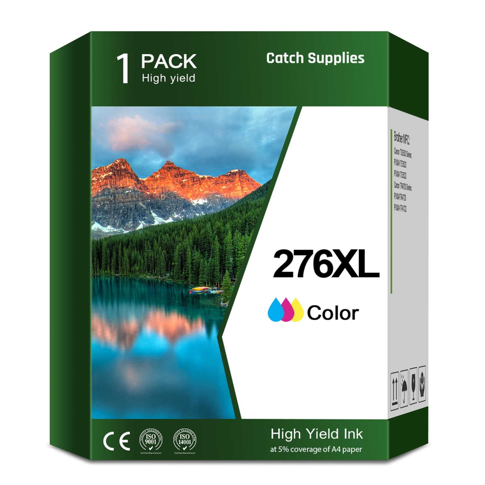 Catch Supplies 276XL Color Ink Cartridge Compatible for Canon 276 ...
