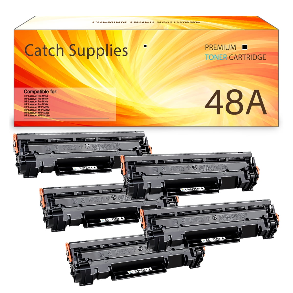 Catch Supplies Compatible Toner for HP 48A CF248A LaserJet Pro M15W ...