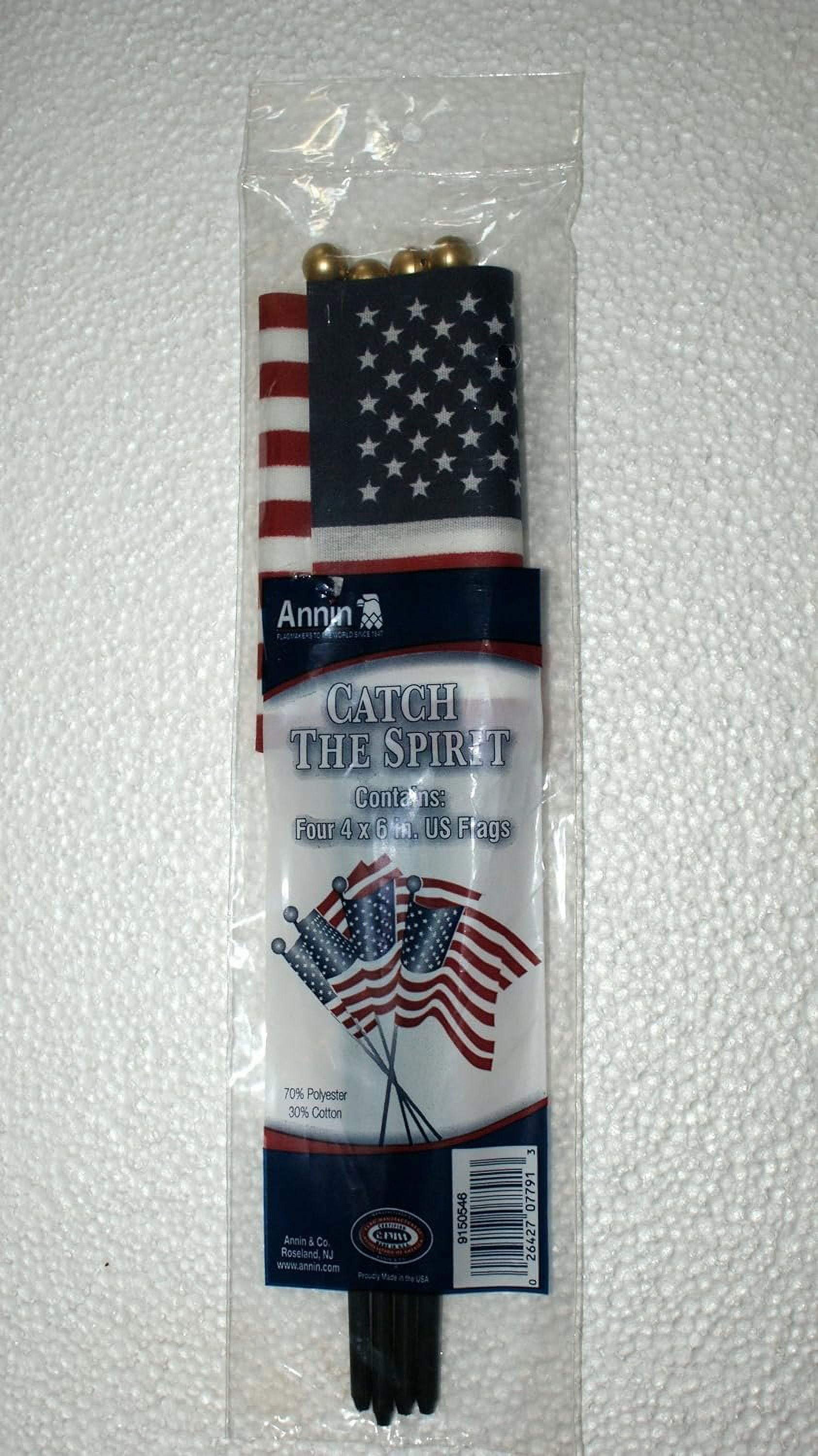 Catch The Spirit-4 American Flags - Walmart.com
