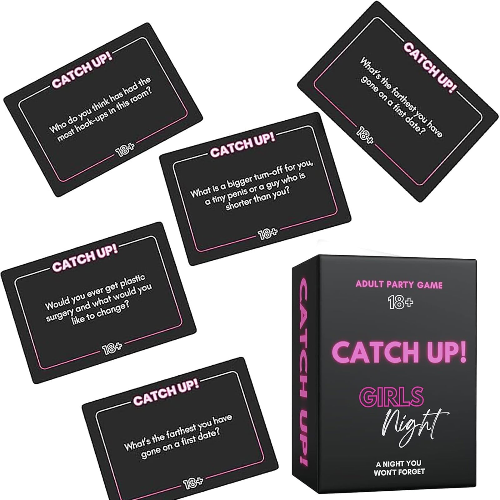 Catch Up! Girls Night 18+ Card Set - Spicy, Provoking Conversations for ...