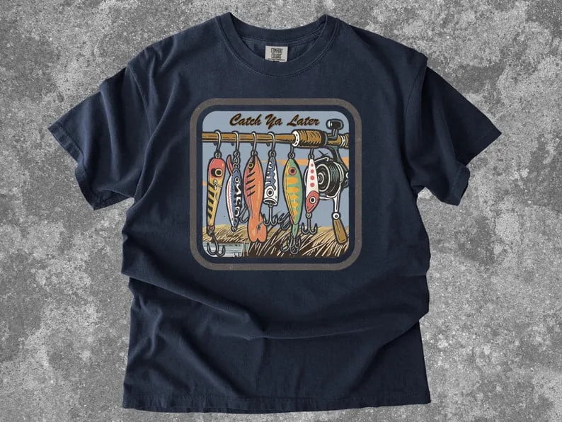 Catch You Later Fishing T-Shirt - Walmart.com