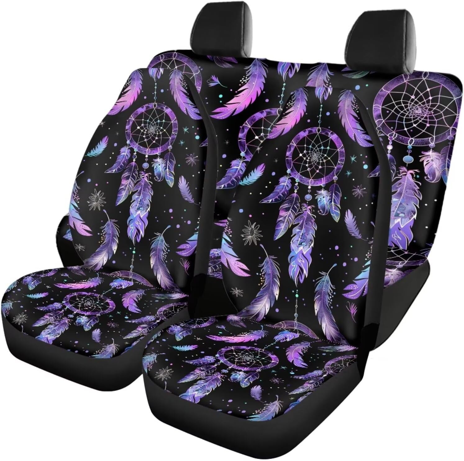Catcher Print Car Seat Cover Full Set of 11pcs with Auto Seat Headrest ...