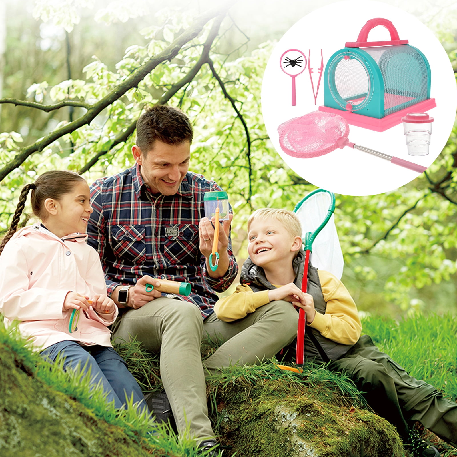 Catcher for Kids, Including Cage Glass Net and Observation Container ...