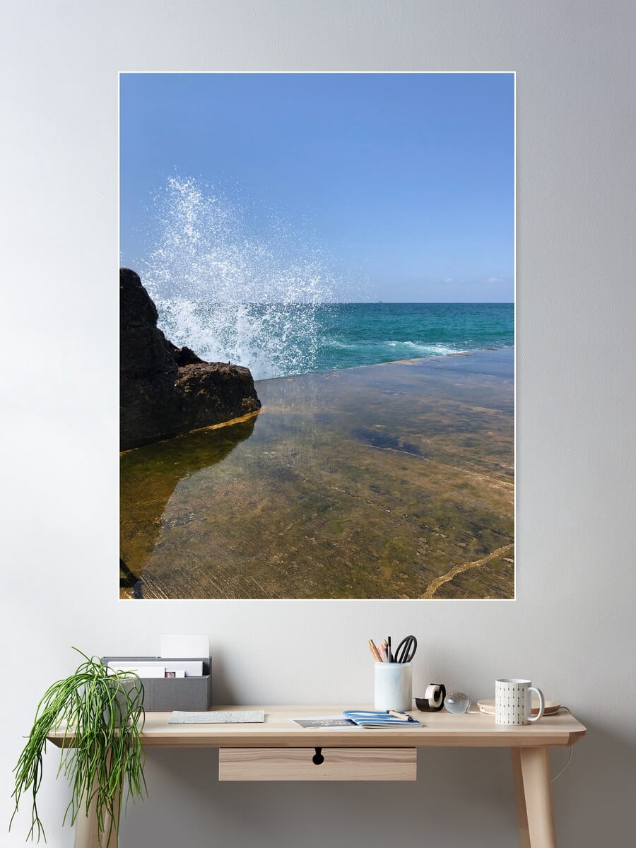 Catching A Wave Waves Wave In The Sea Poster Wall Art Modern Wall Decor ...