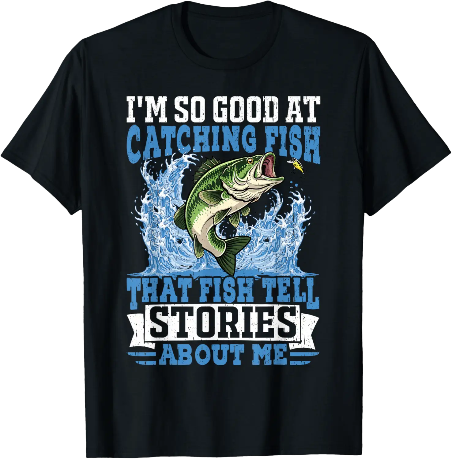 Catching Fish Fisherman Fishing T-Shirt - Walmart.com