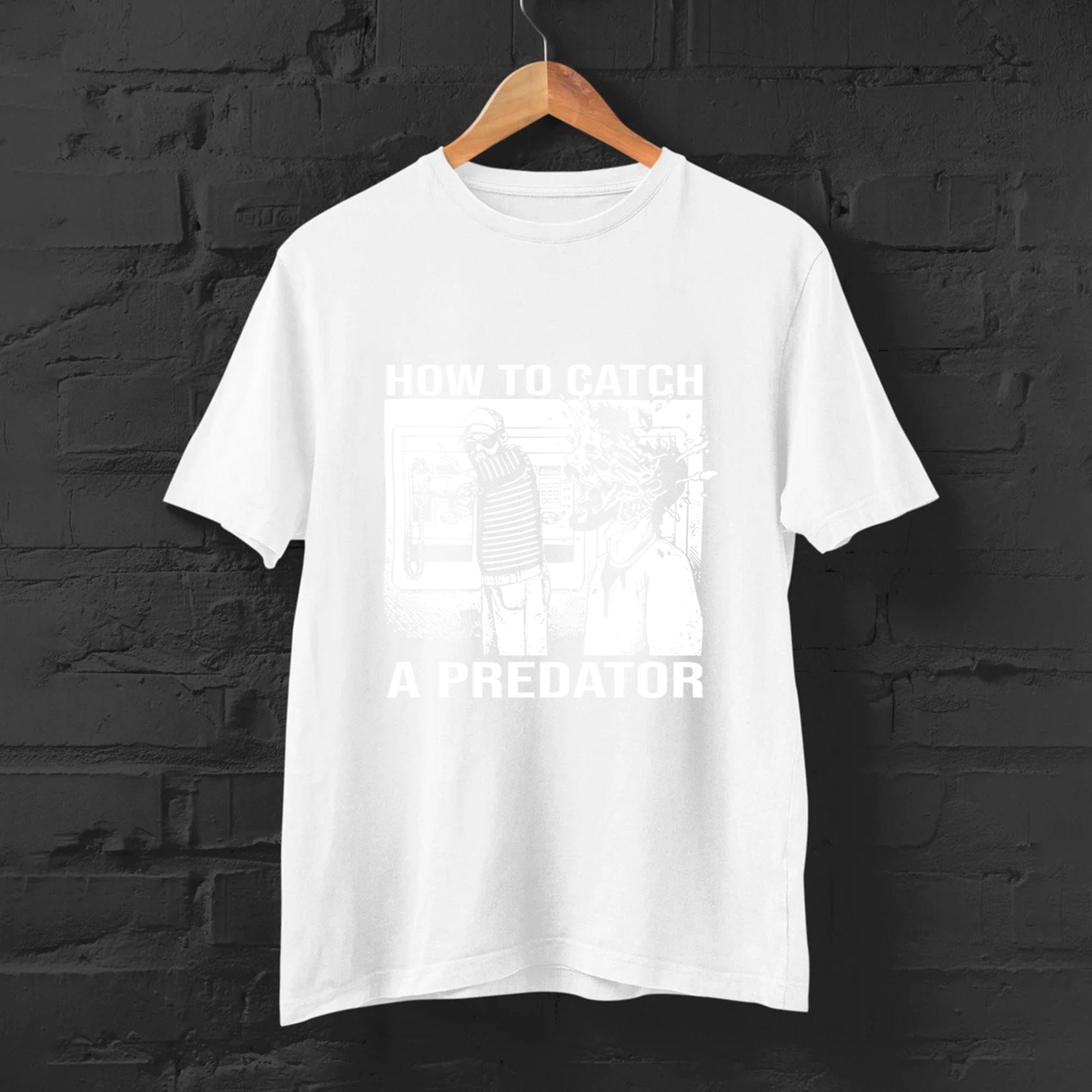 Catching Predators Graphic Shirt on Comfortable Cotton Fabric for Daily ...