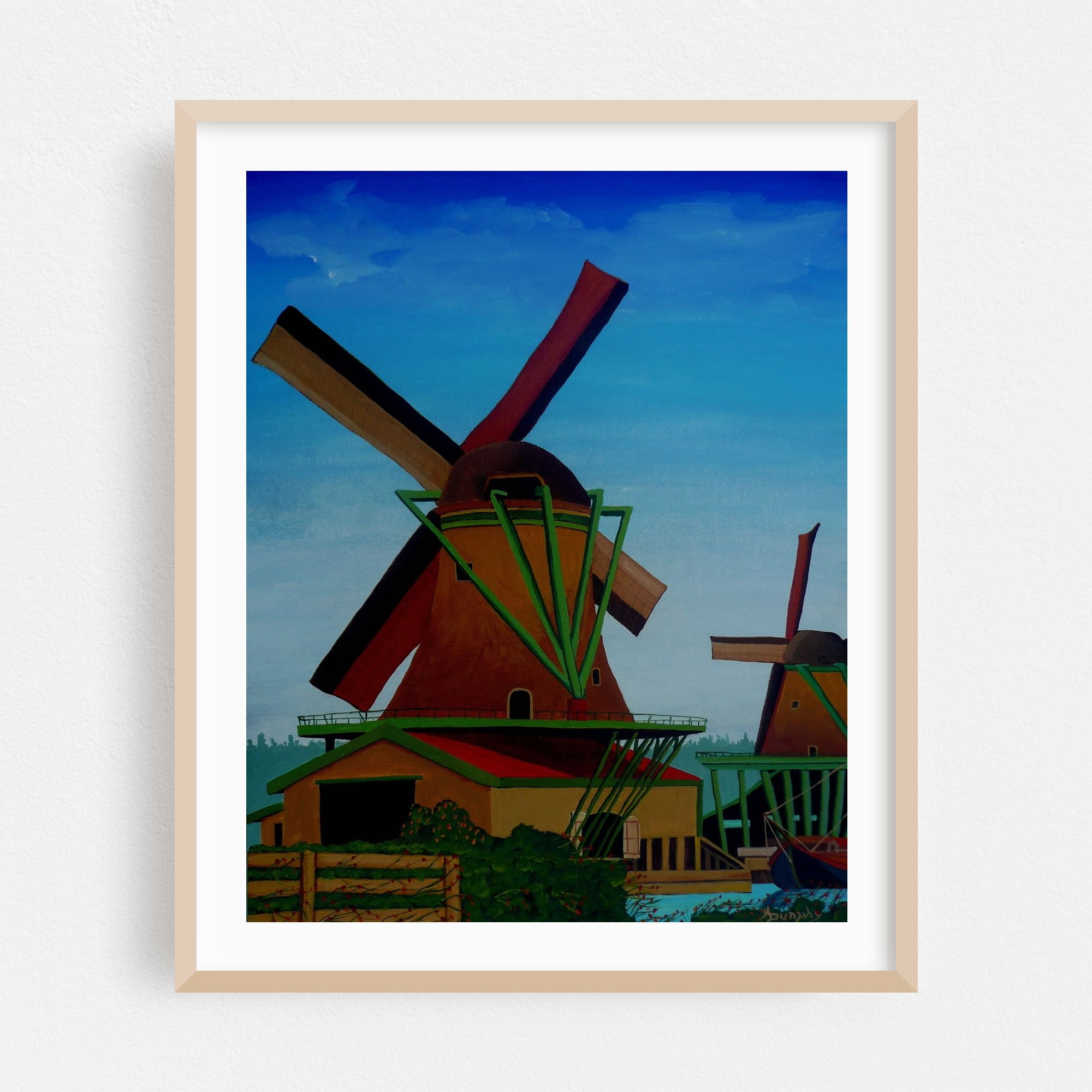 Catching The Wind - Painting Rural Landscape Architecture Pastoral ...